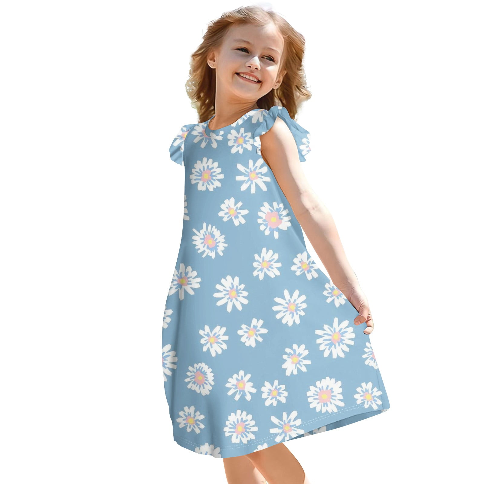 Divhosrg Tween Girls Dresses, Spring Dress for Girls, Flying Sleeve ...