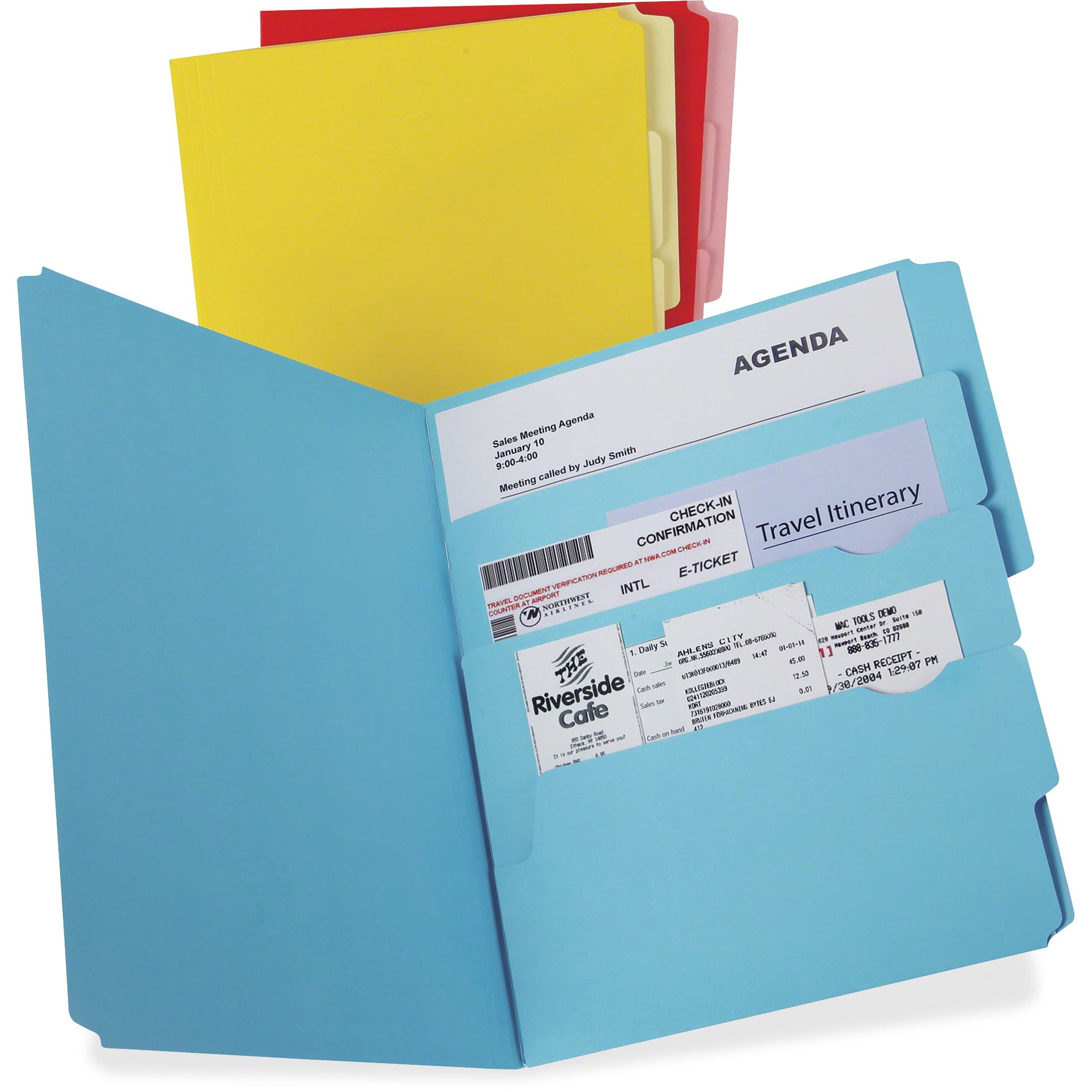 Pendaflex Divide It Up File Folders, Letter Size, 1/2-Cut Tabs ...