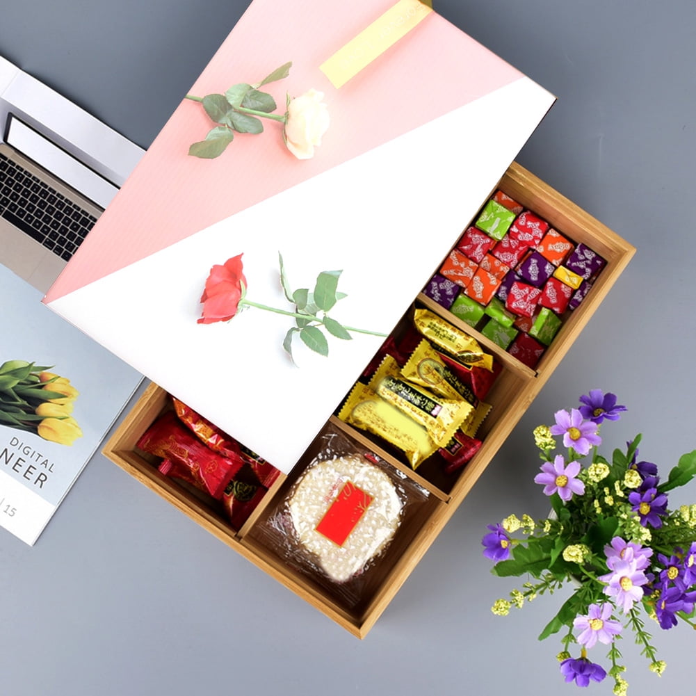 Divided Candy Storage Box Household Fruit Tray Snacks Dish Decoration ...