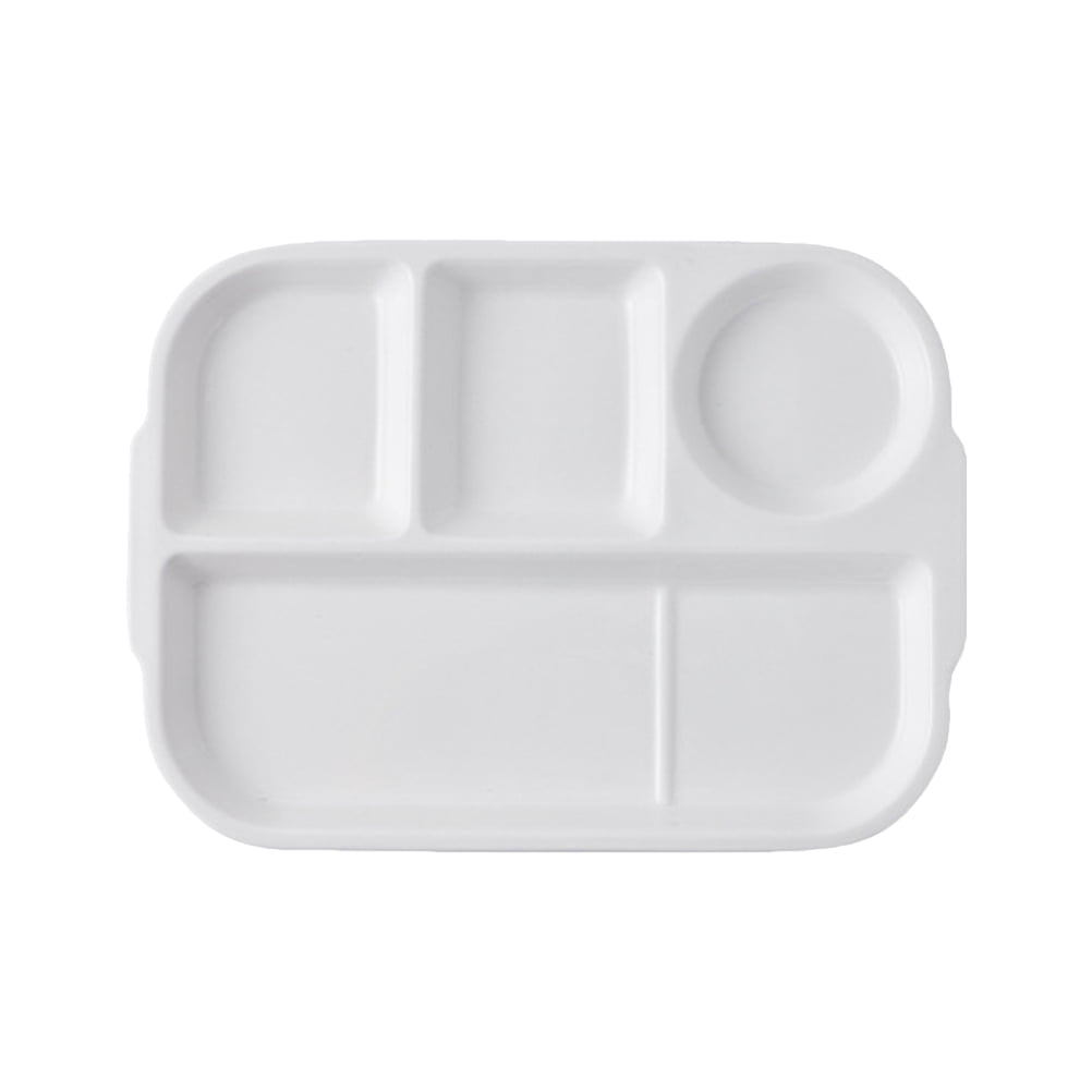 Divided Ceramic Plate Plates Tray Plates Compartment Ceramic Cafeteria ...