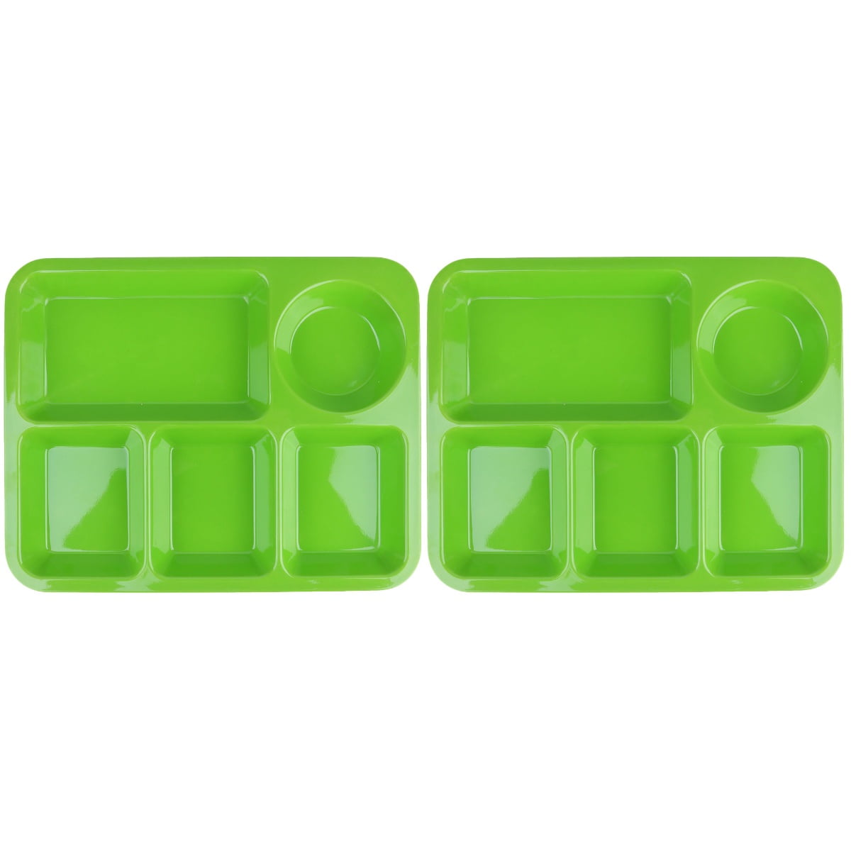 Divided Compartments Plate Practical Tableware Fast Food Trays for ...