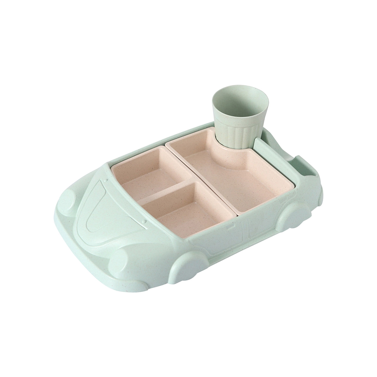 Divided Cup Holder Tray, Serving Tray with Handle for Sofa Bed RV Car ...