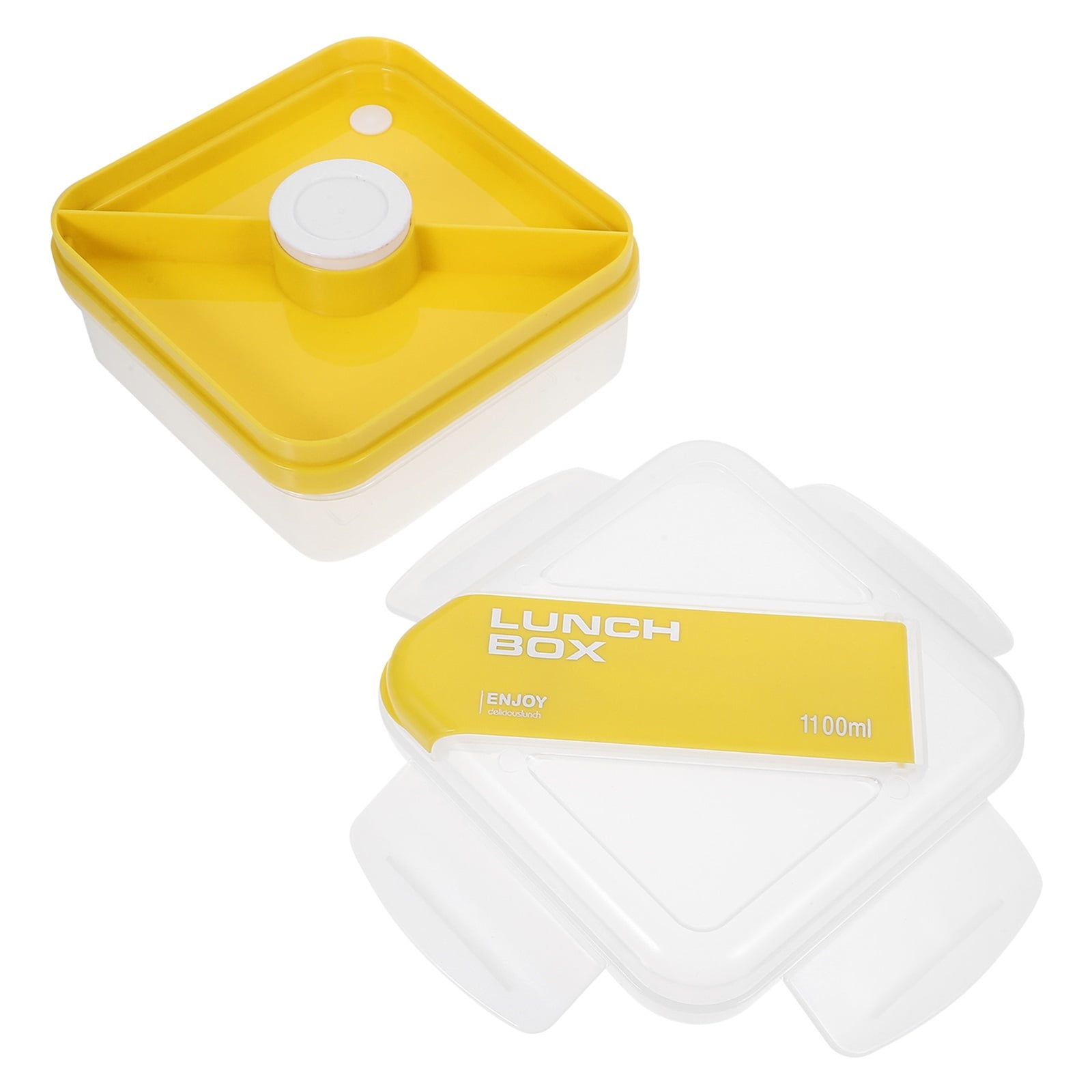 Divided Food Box Reusable Food Box Portable Food Container Microwavable ...