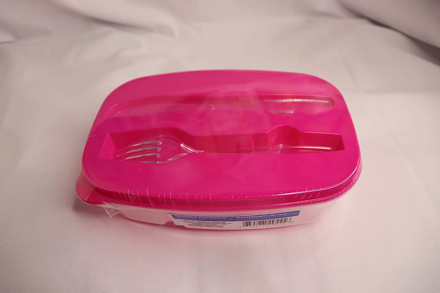 Divided Food Container with Fork and Knife - 46.5 fl oz / 1375 ml ...