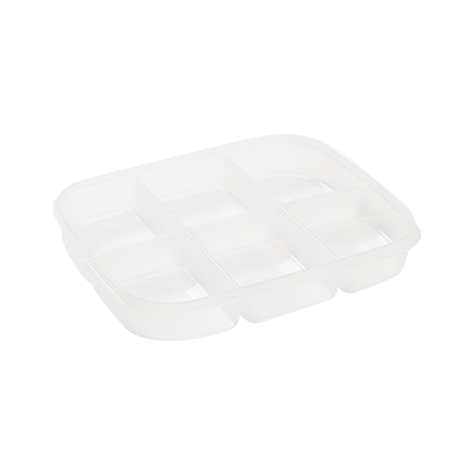 Divided Food Serving Tray with Lids Stackable Fruit&Veggie Container ...