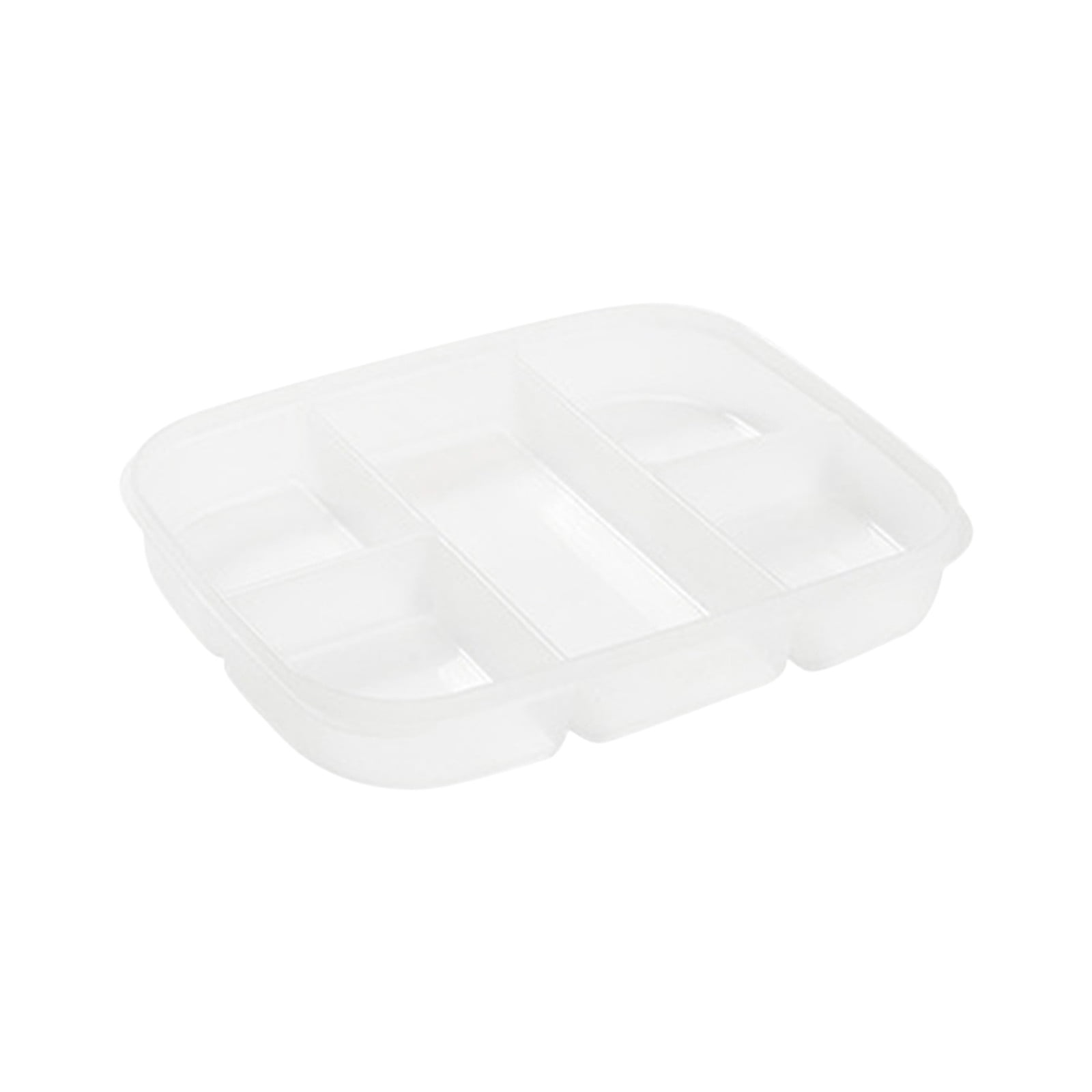 Divided Food Serving Tray with Lids Stackable Fruit&Veggie Container ...