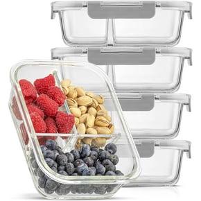 Divided Glass Container