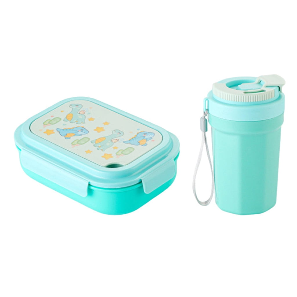 Divided Lunch Container and Kettle Set Microwaveable Large Capacity ...