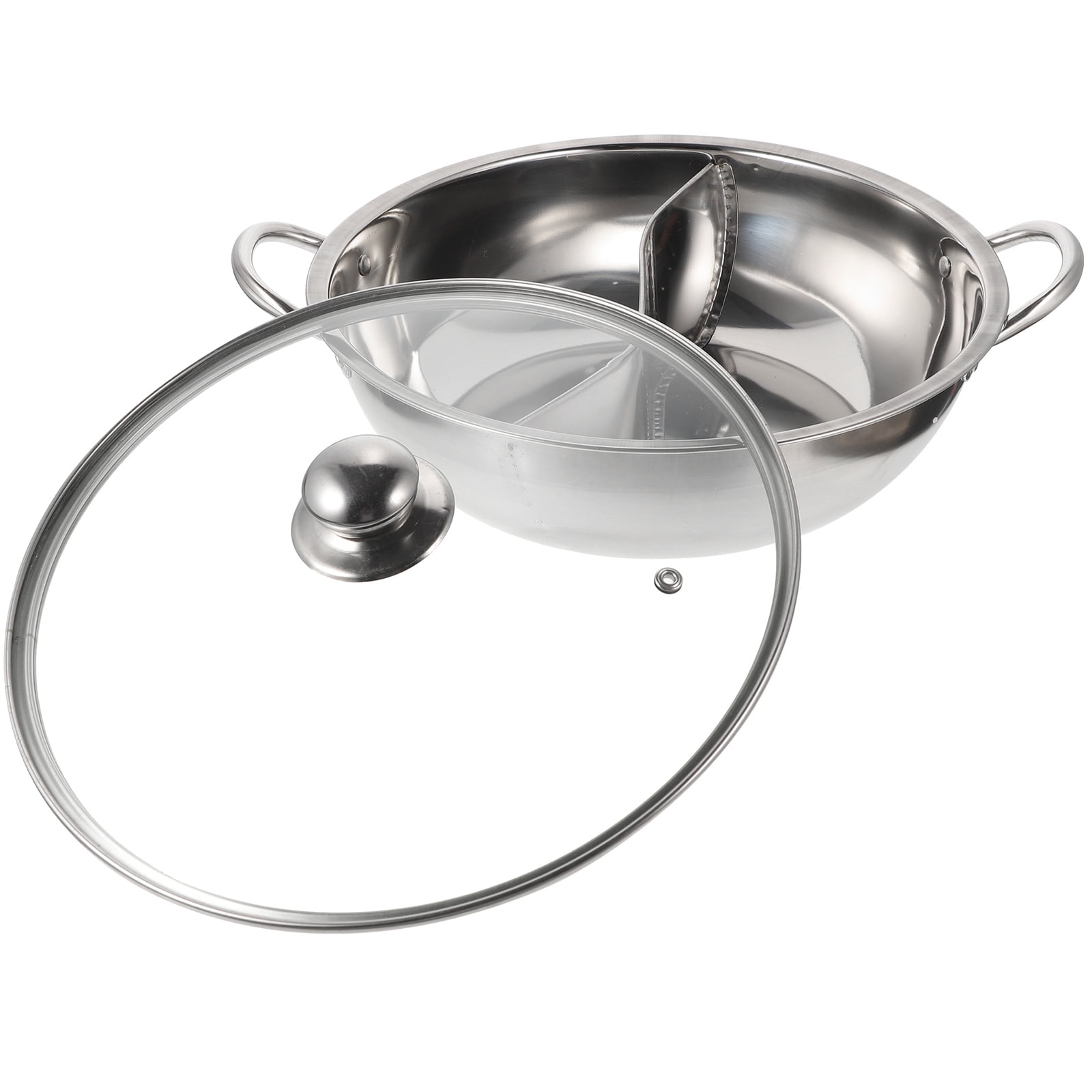 REOFLYUP Stew Pots Double Flavor Hot Pot Stainless Steel 1 Set 12.18X12 ...
