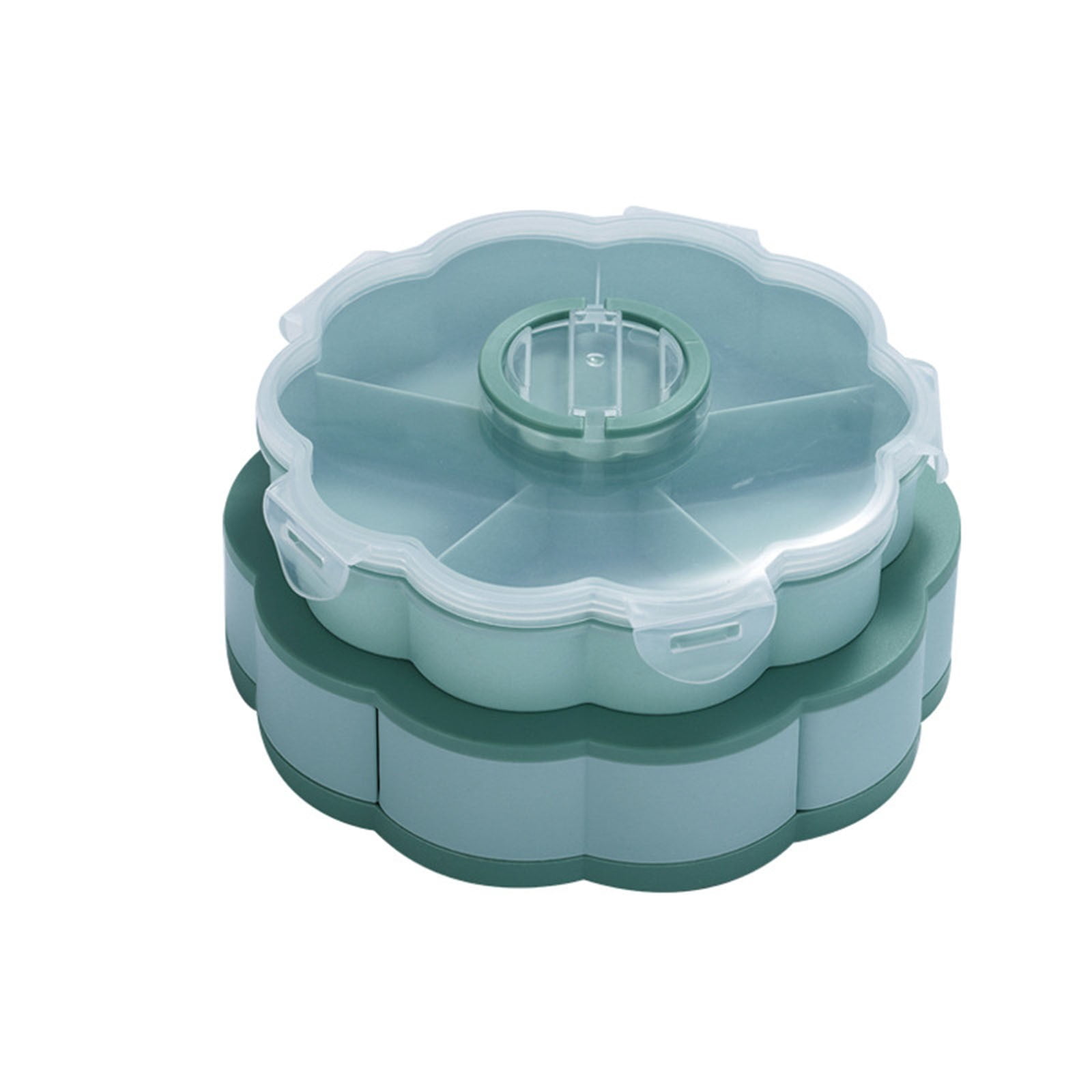 Divided Rotating Snack Tray Multi-Functional Candy Dish Household Party ...