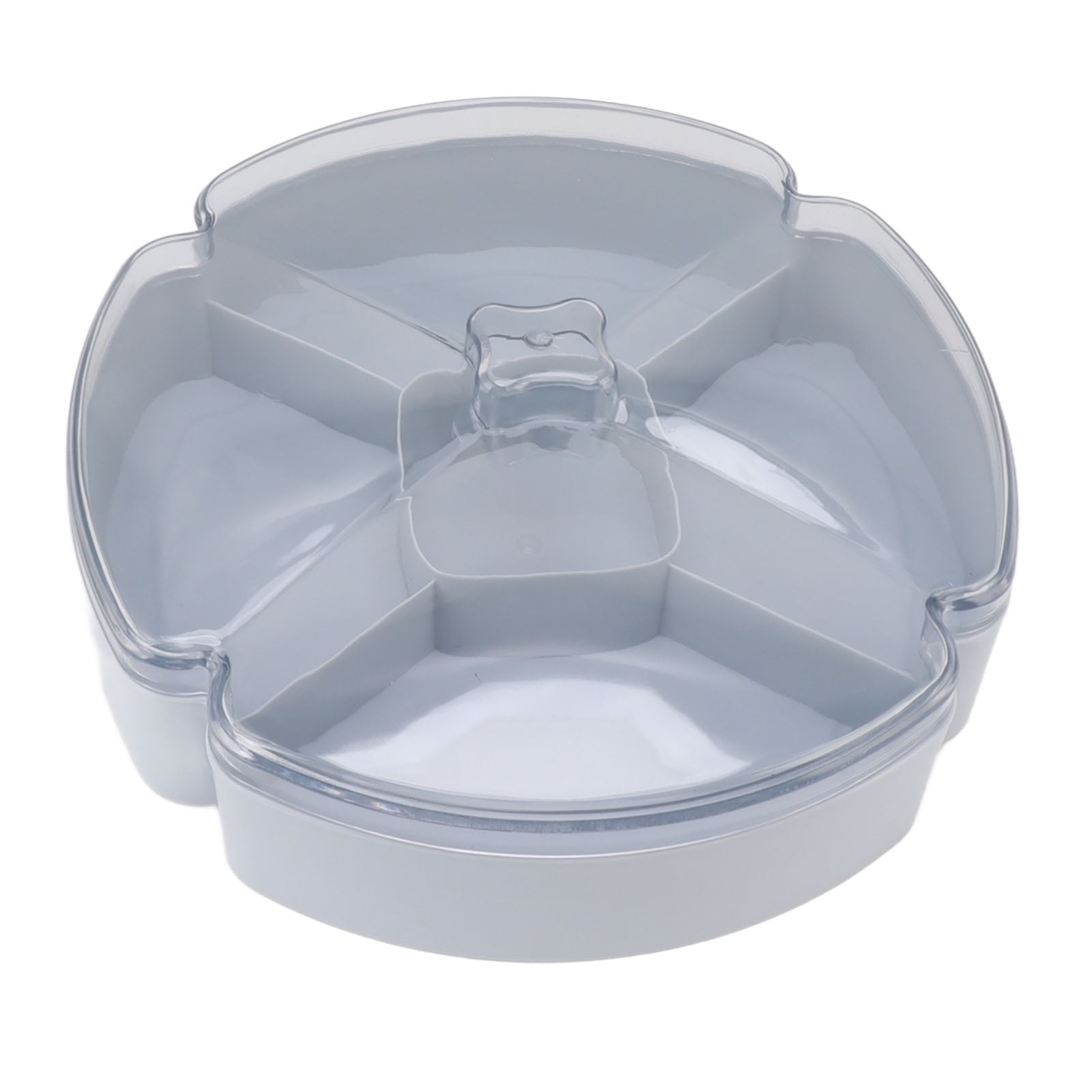 LIZEALUCKY 5 Compartment Serving Trays with Lids for Platters, Plastic ...