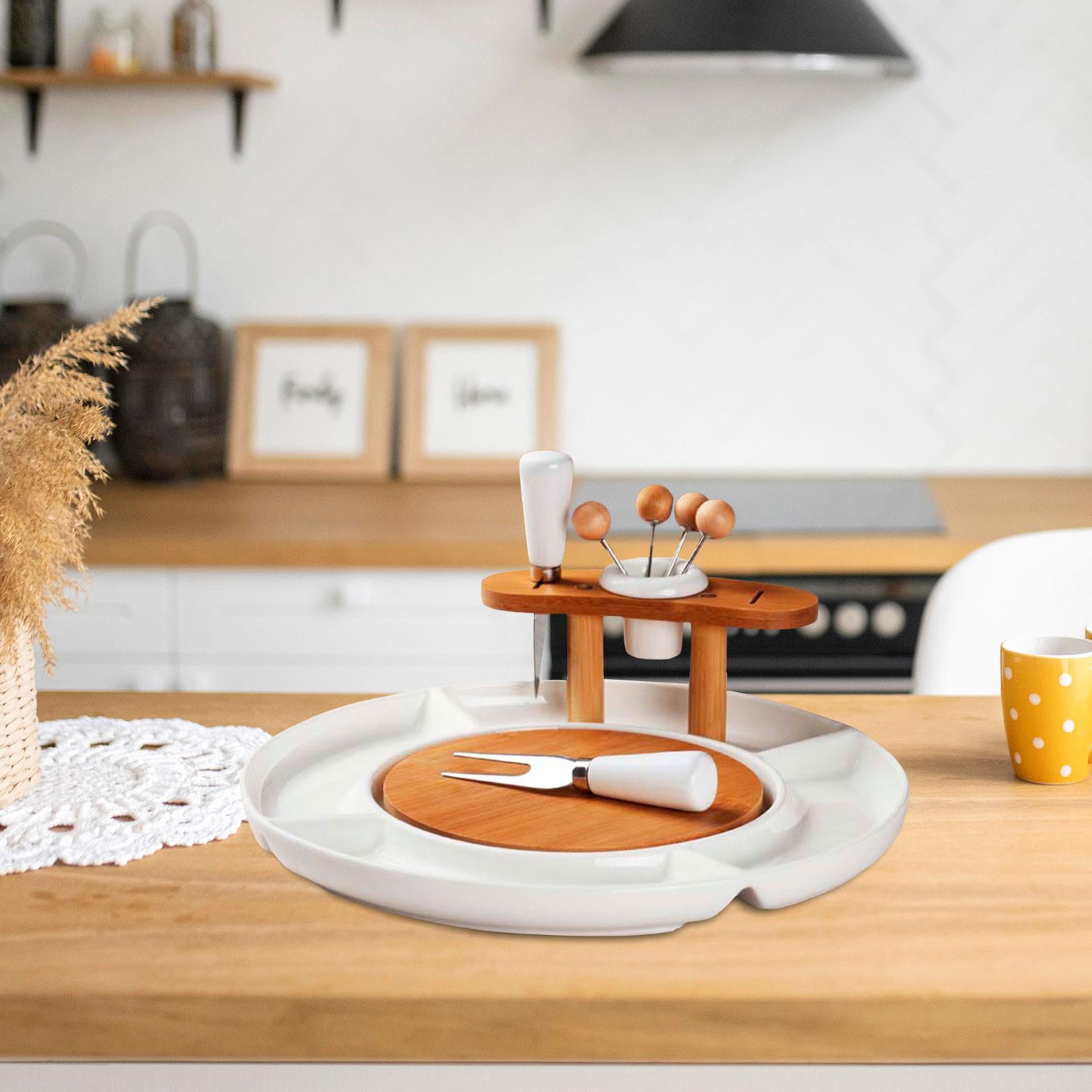 Divided Serving Platter Appetizer Serving Tray Chips and Dip Serving ...