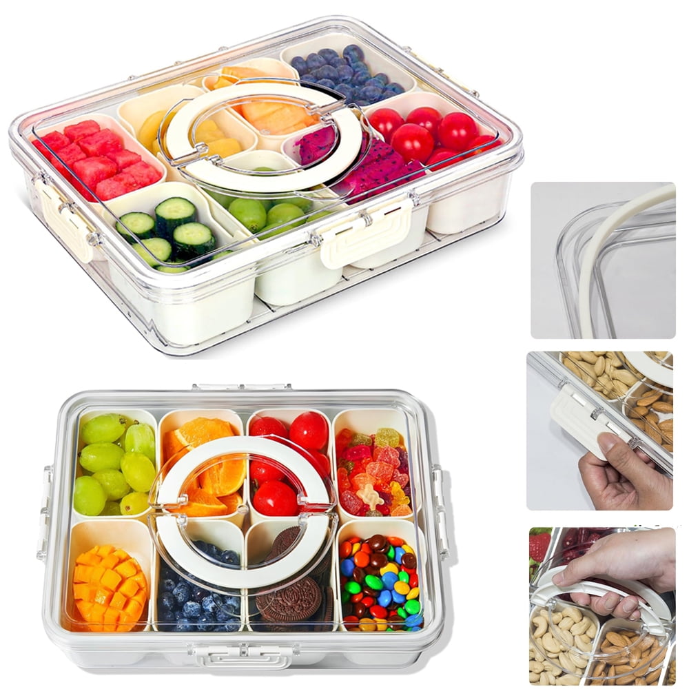 Customer reviews for Divided Serving Tray with Lid and Handle, 8 ...