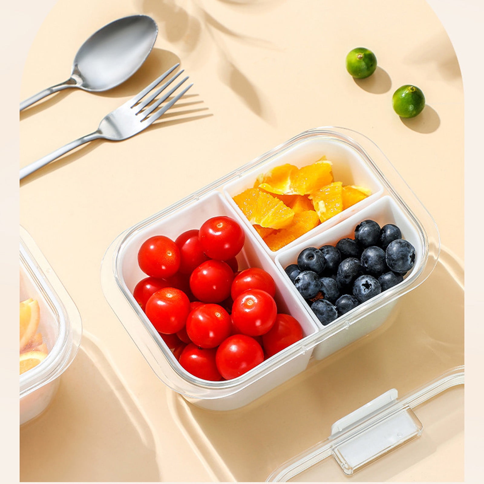 Divided Serving Tray with Lid-Snackle Box Charcuterie Container for ...