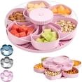 Divided Serving Tray That Spins - Perfect for Snacks, Dips & Party ...