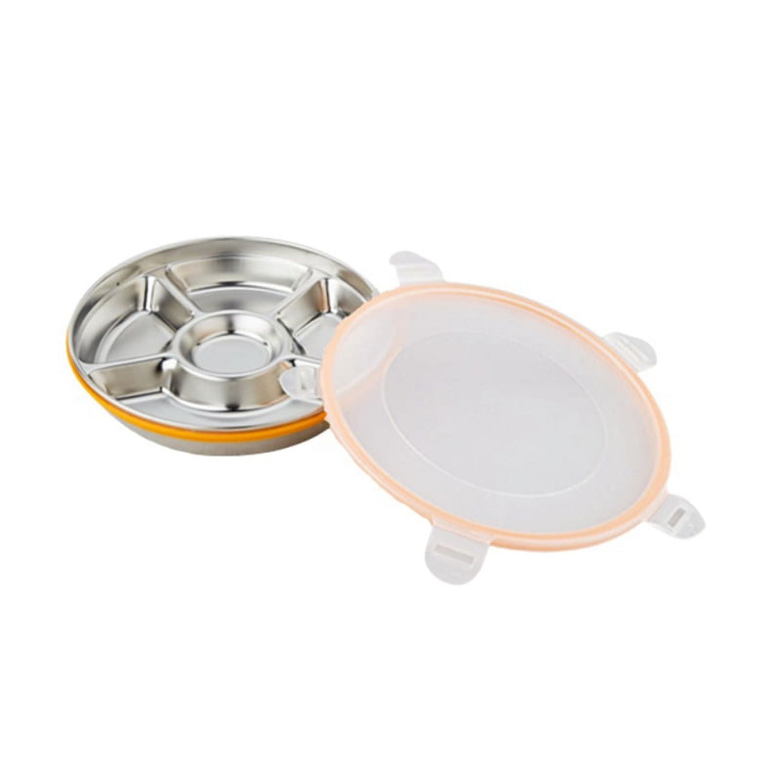 Divided Serving Tray with Lid Snack Fruit Vegetable Tray - Walmart.com