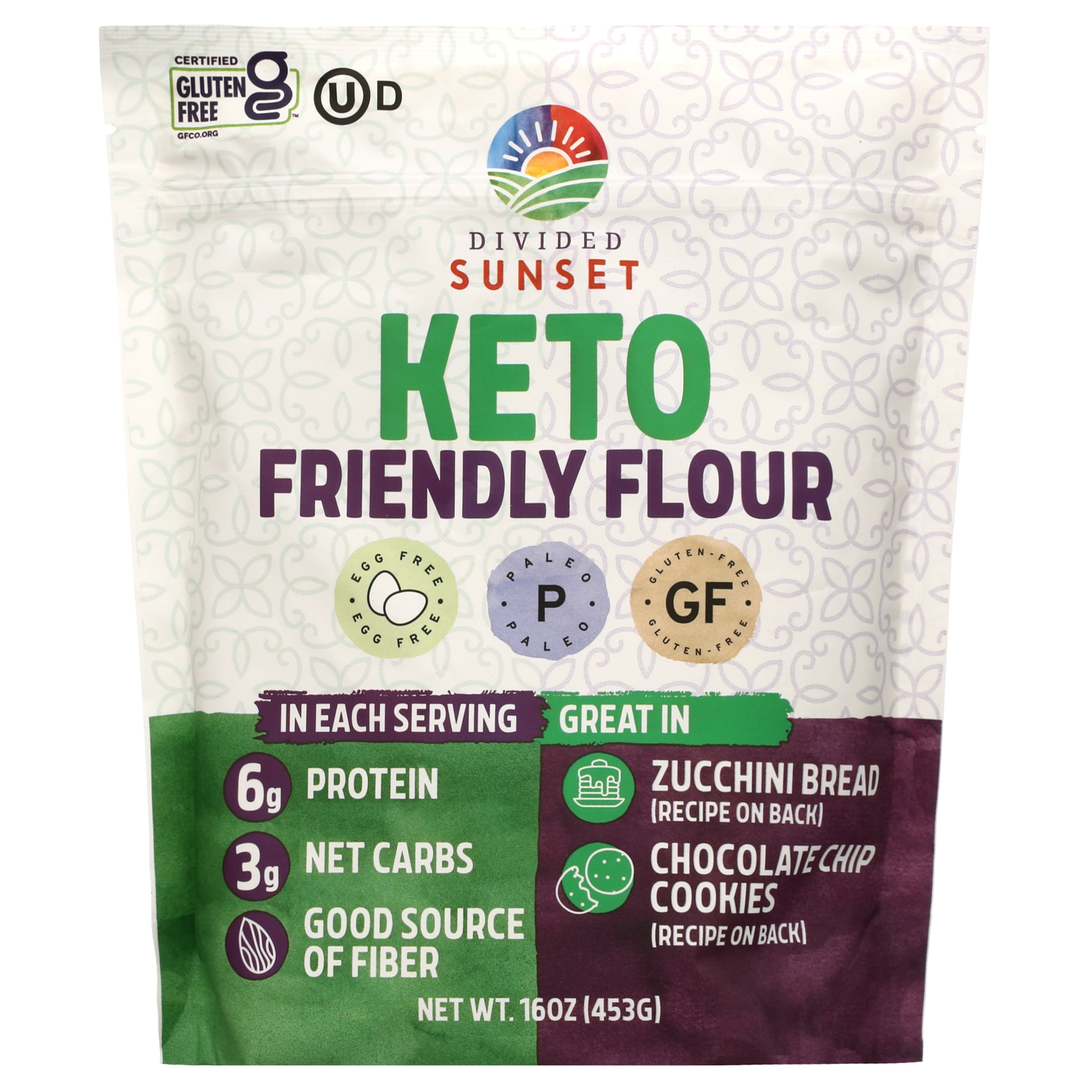 Divided Sunset Keto Friendly Flour, 16oz - Walmart.com