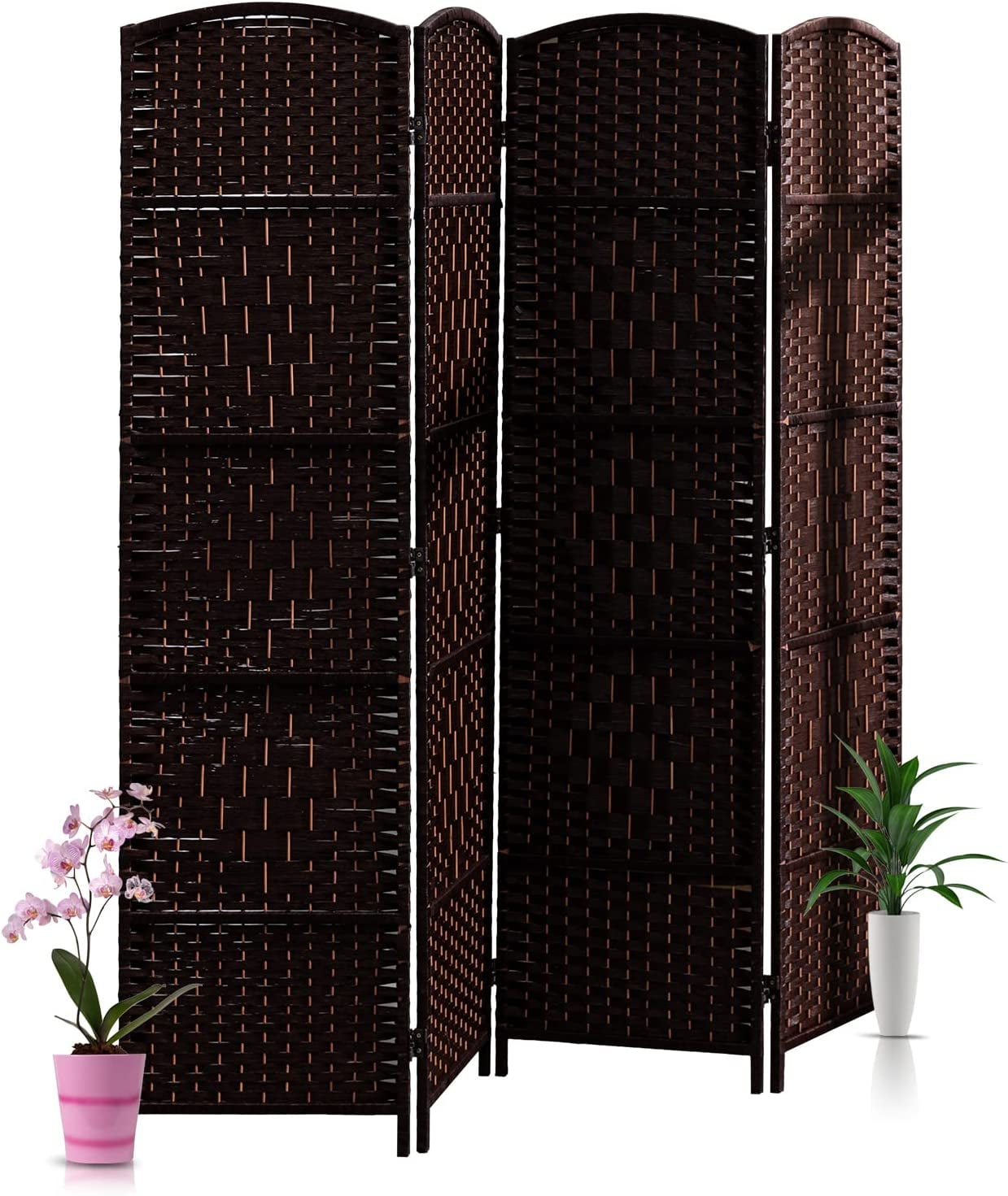 Divider Room Panel, 4 Panel 6 Ft Folding Privacy Screens, Freestanding ...