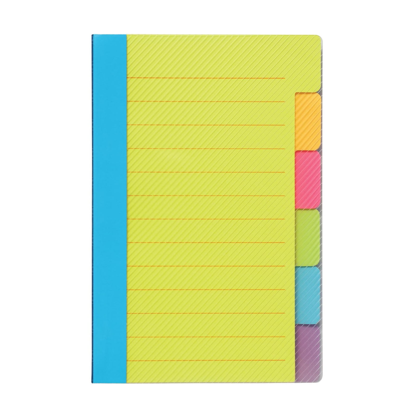 Divider Sticky Notes, Tabbed Self-Stick Lined Note Pad, 60 Ruled Notes ...