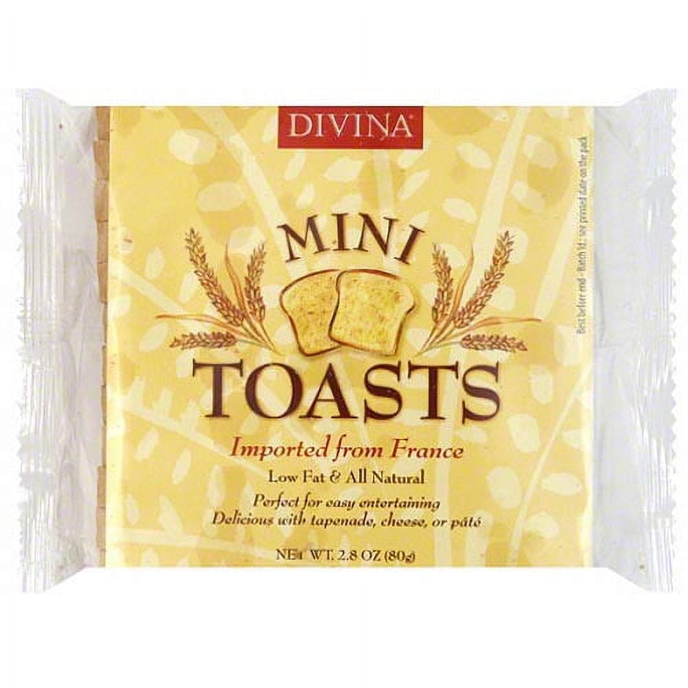 Divina Mini Toasts, 2.8 oz, (Pack of 24) - Walmart.com