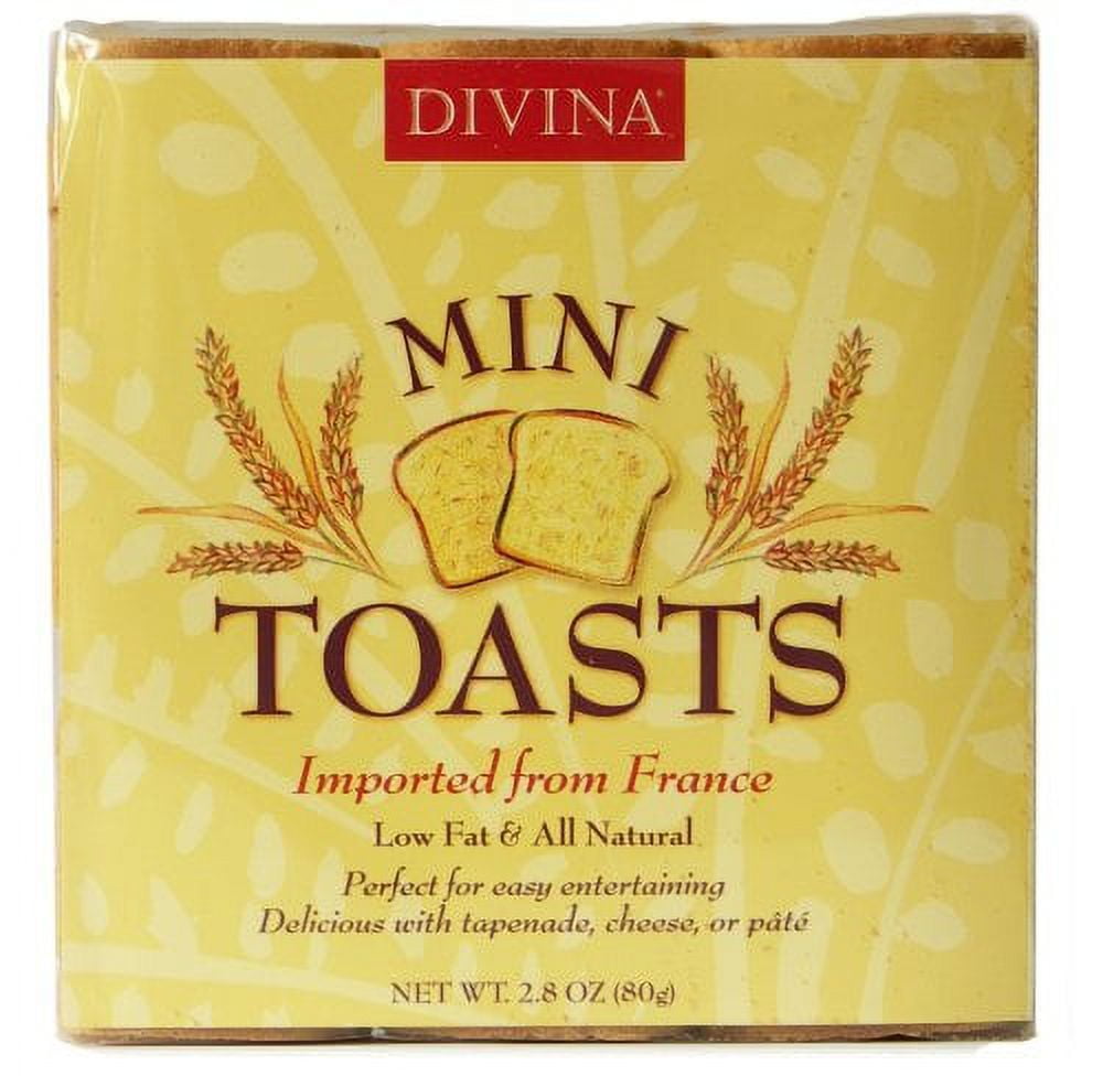 Divina Mini Toasts, White, 2.8-Ounce Packages (Pack of 24) - Walmart.com