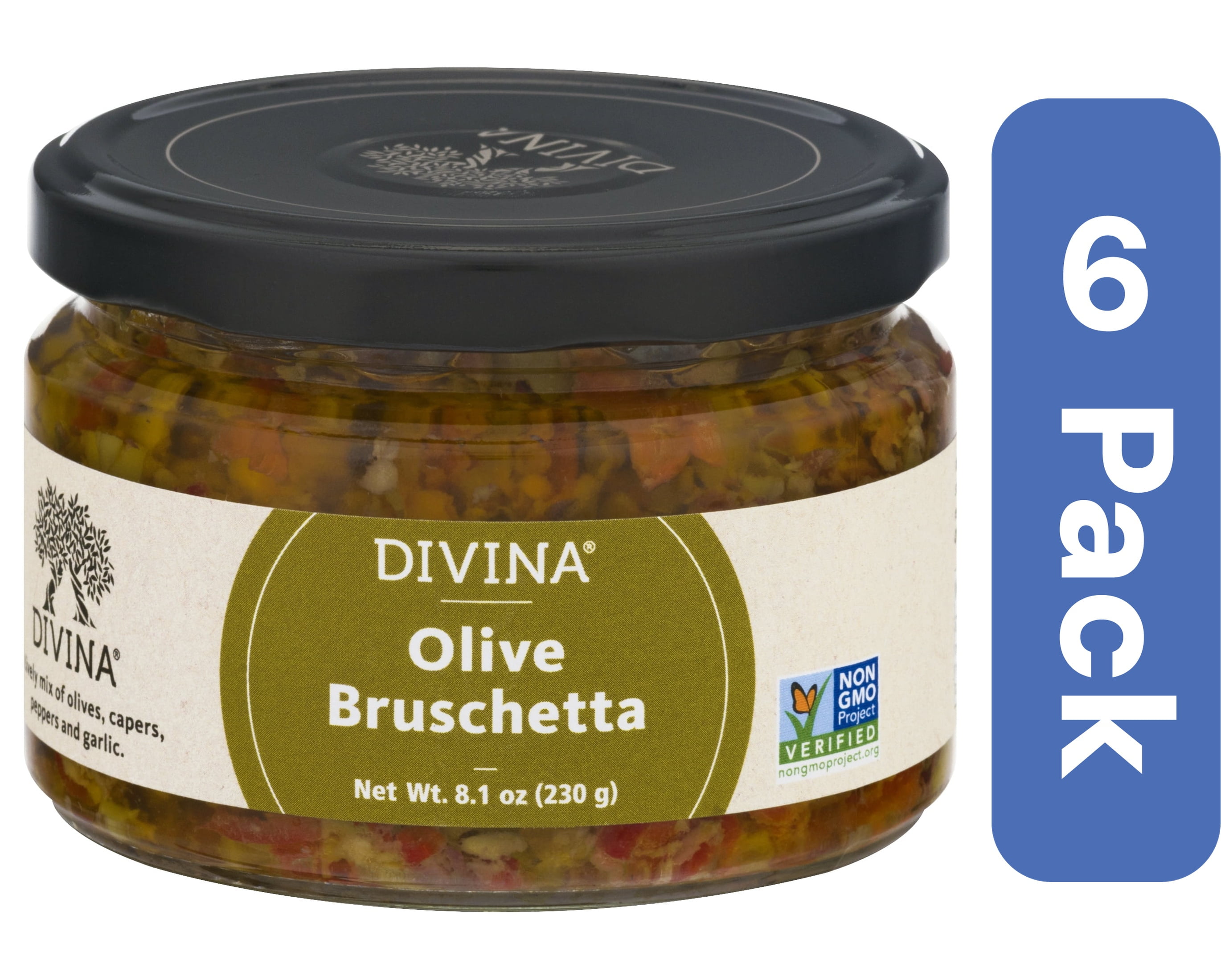 Divina Olive Bruschetta 8.1 oz (Pack Of 6) - Walmart.com