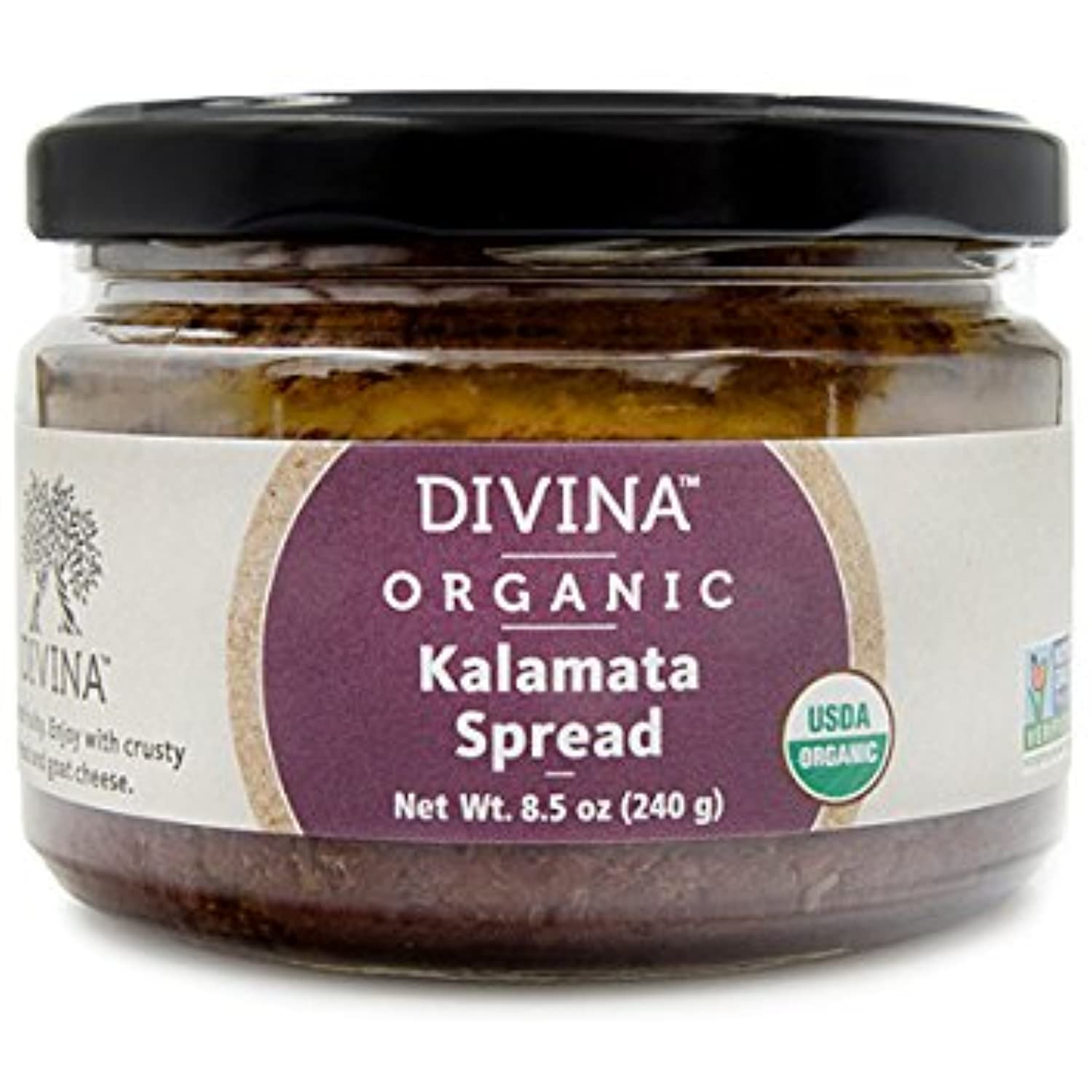 Divina Organic Kalamata Olive Spread, 8.5 Ounce - Walmart.com