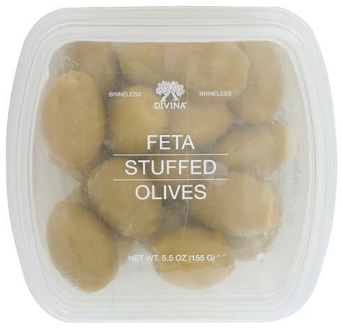 Divina Stuffed Olives with Feta Cheese 5.5 oz (Pack Of 6) - Walmart.com