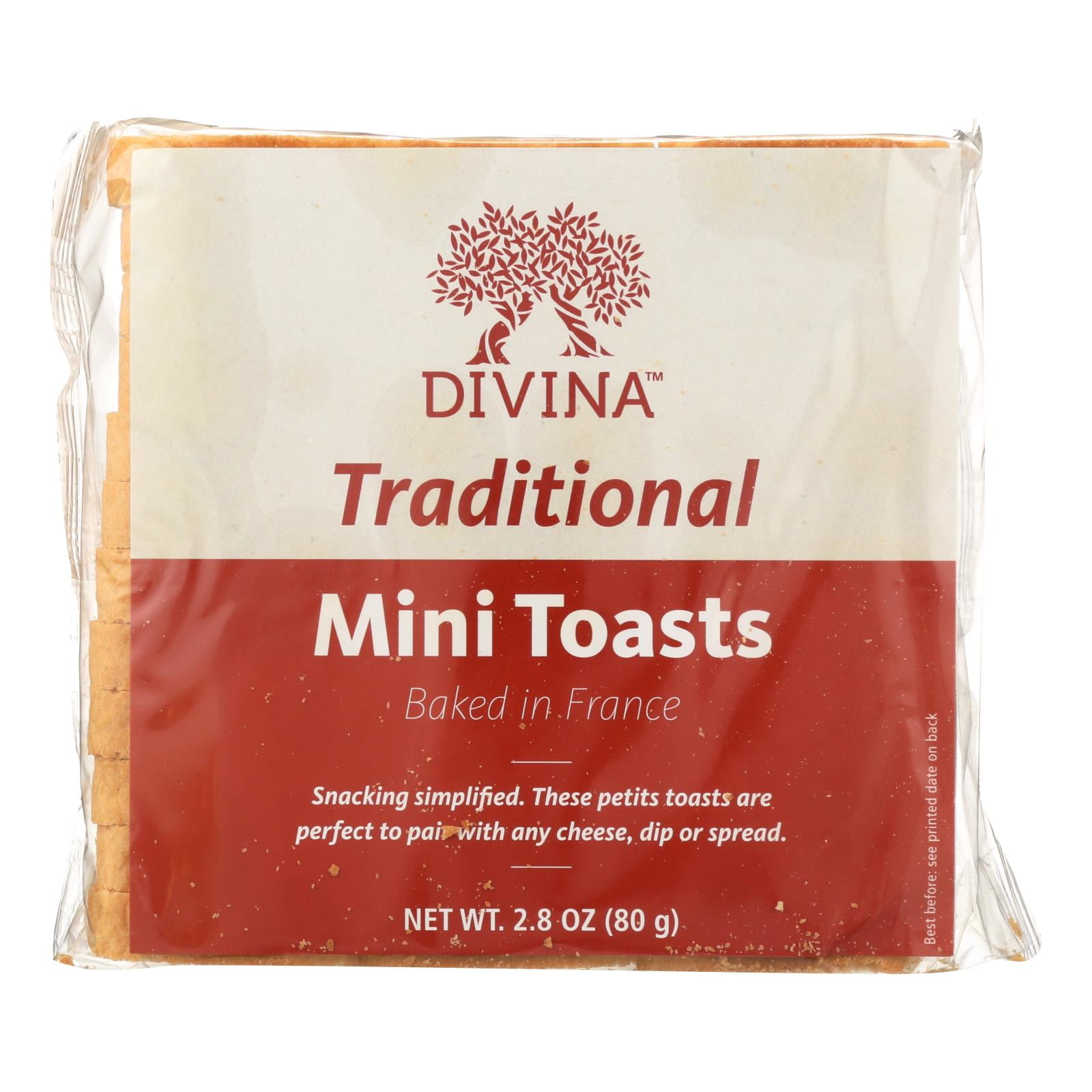 Divina, Mini Toasts, 2.8 Oz, Snack Cracker, Dip & Spread Pairing ...