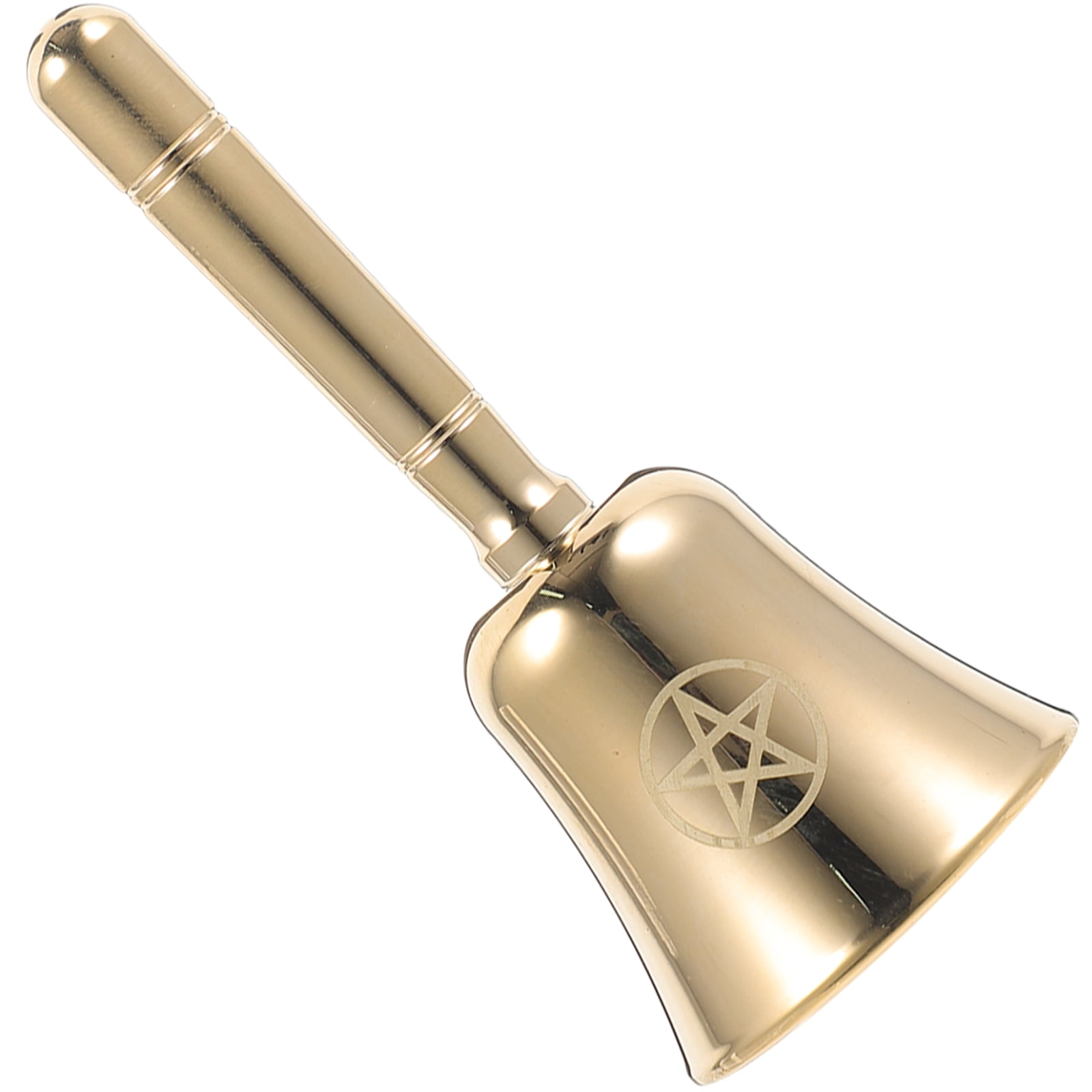 Golden Copper Handheld Bell for Decoration with Sturdy Material and ...