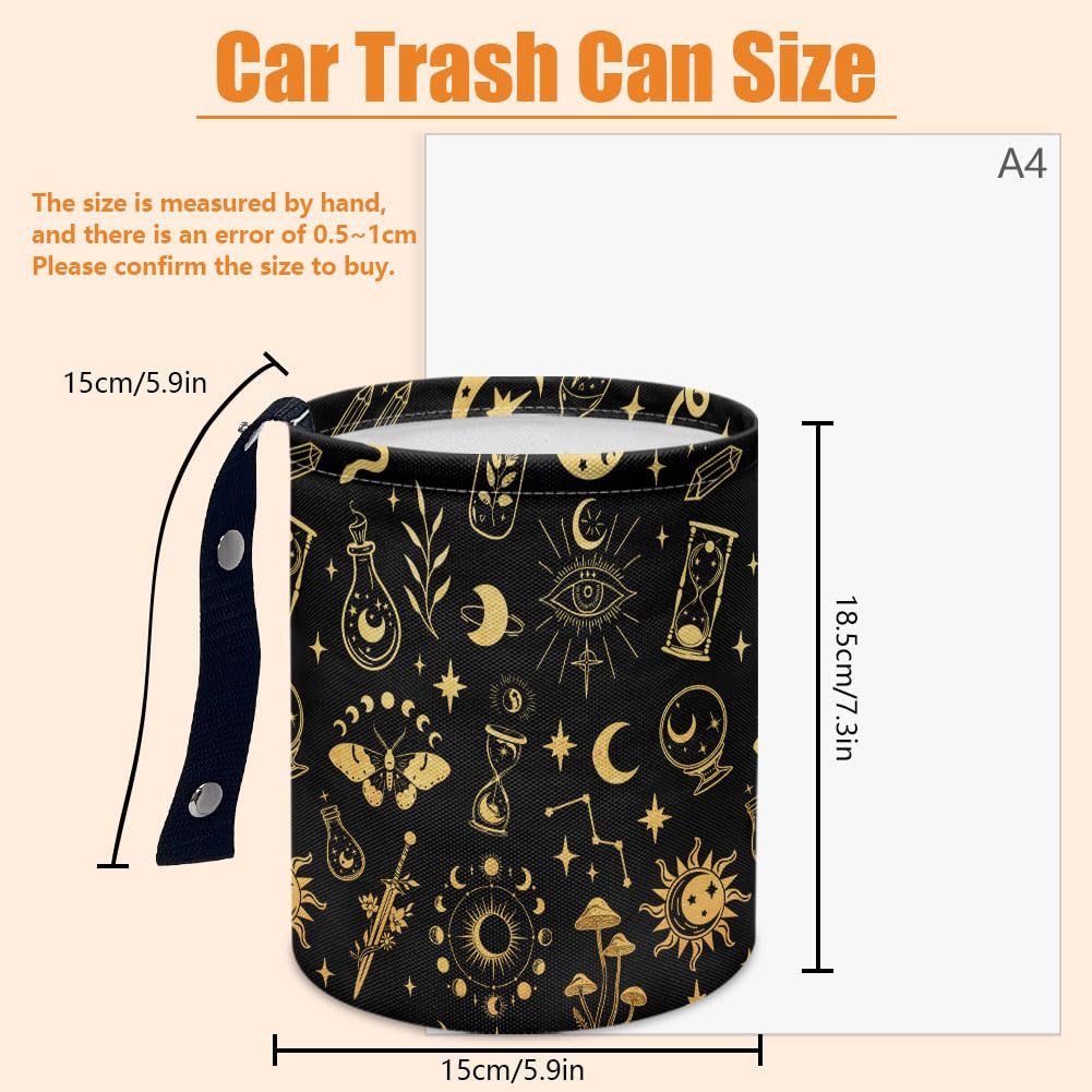 Divination Magic Car Trash Can Waterproof Garbage Can Car Seat Back ...