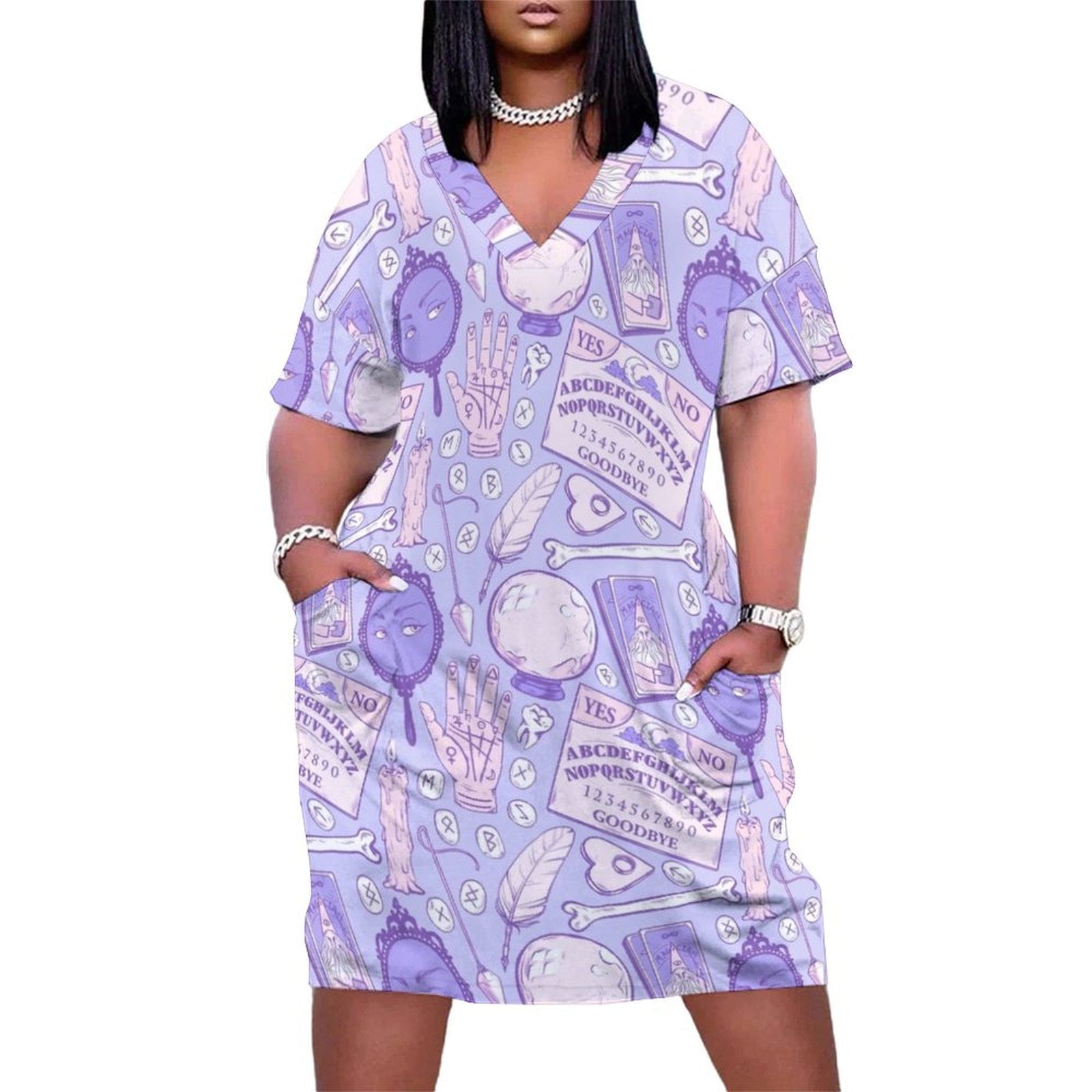 Divination in Pastel Purple Loose Pocket Dress Dresses for wedding ...