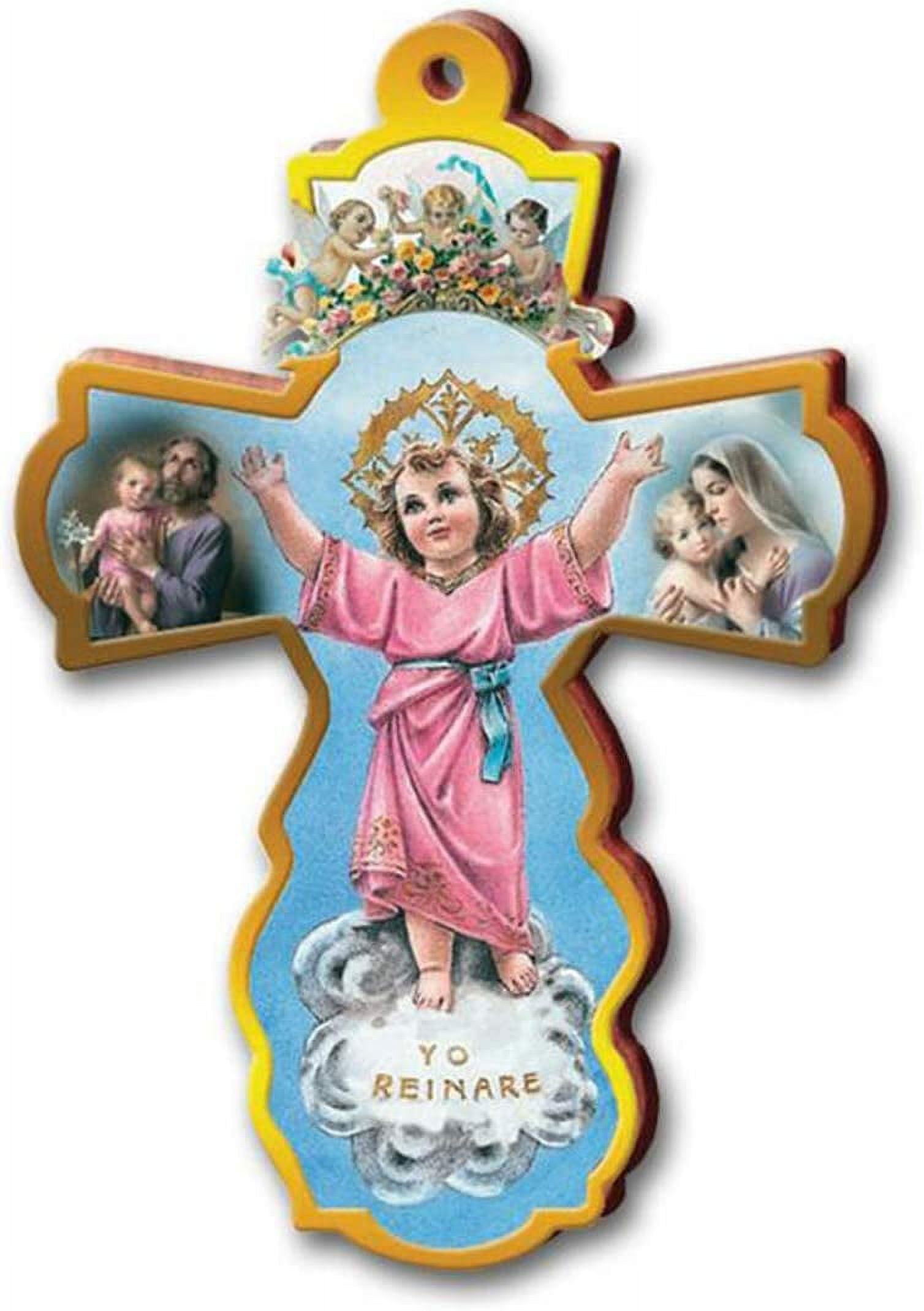 Divine Child Wooden Wall Cross Religious Catholic Gift Baptism Divino ...