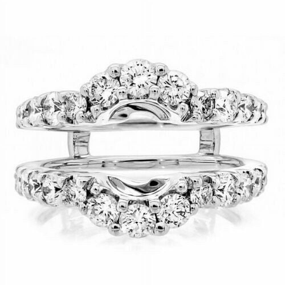 Divine Creation 1.00 Ct Round Cut White Diamond Wedding Engagement ...