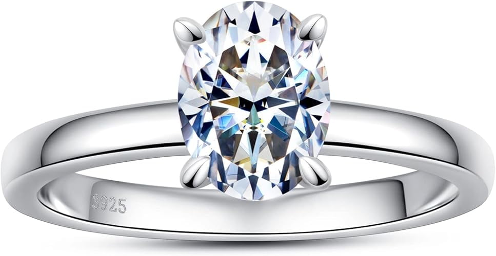 Divine Creation 2.42 Ct Oval Cut Diamond Wedding Engagement Enhancer ...