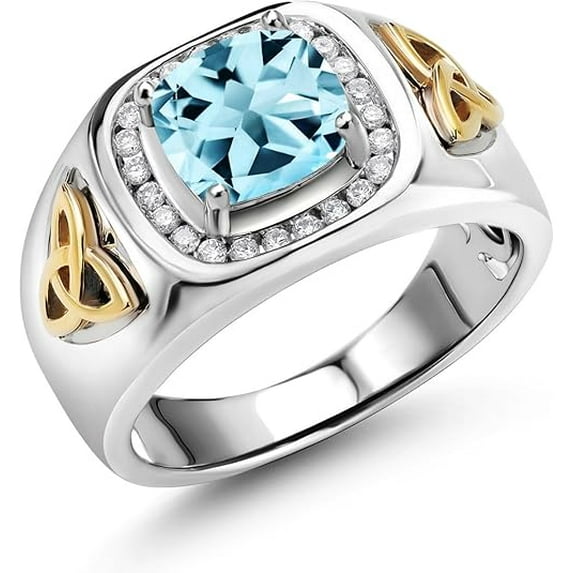 Divine Creation 2.50 Ct Cushion Cut Aquamarine Christmas Thanksgiving ...