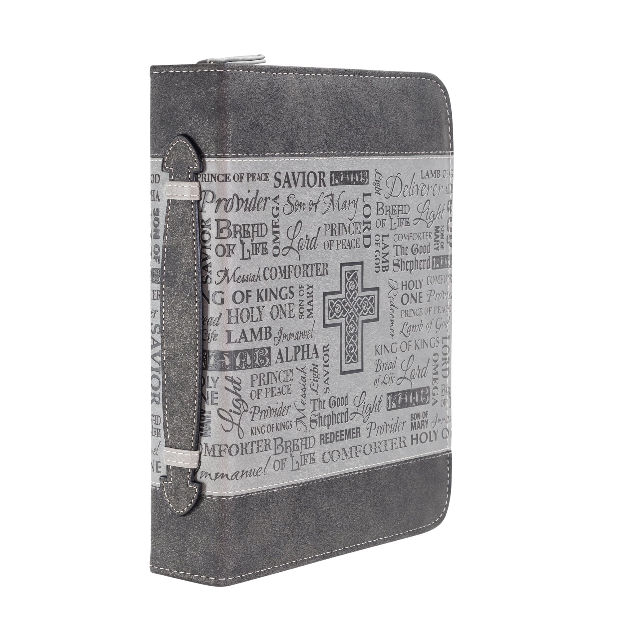 Divine Details: Bible Cover - Black And Gray Names - Walmart.com