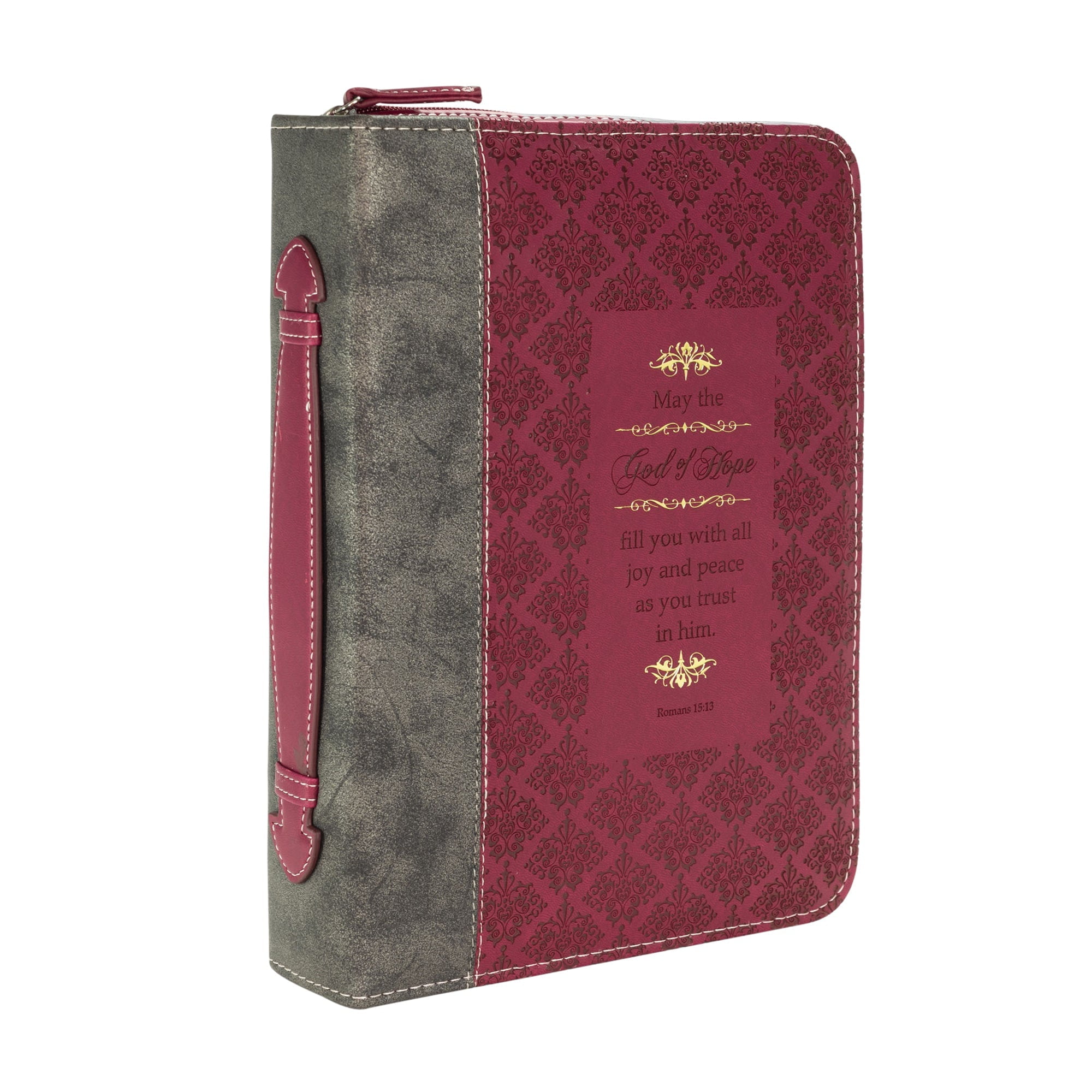 Divine Details: Bible Cover - Burgundy God of Hope - Romans 15:13 ...