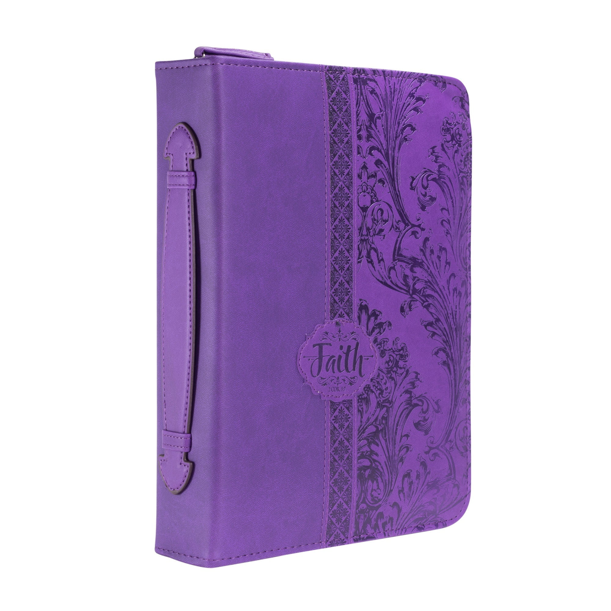 Divine Details: Bible Cover - Purple Faith - 2 Corinthians 5:7 ...