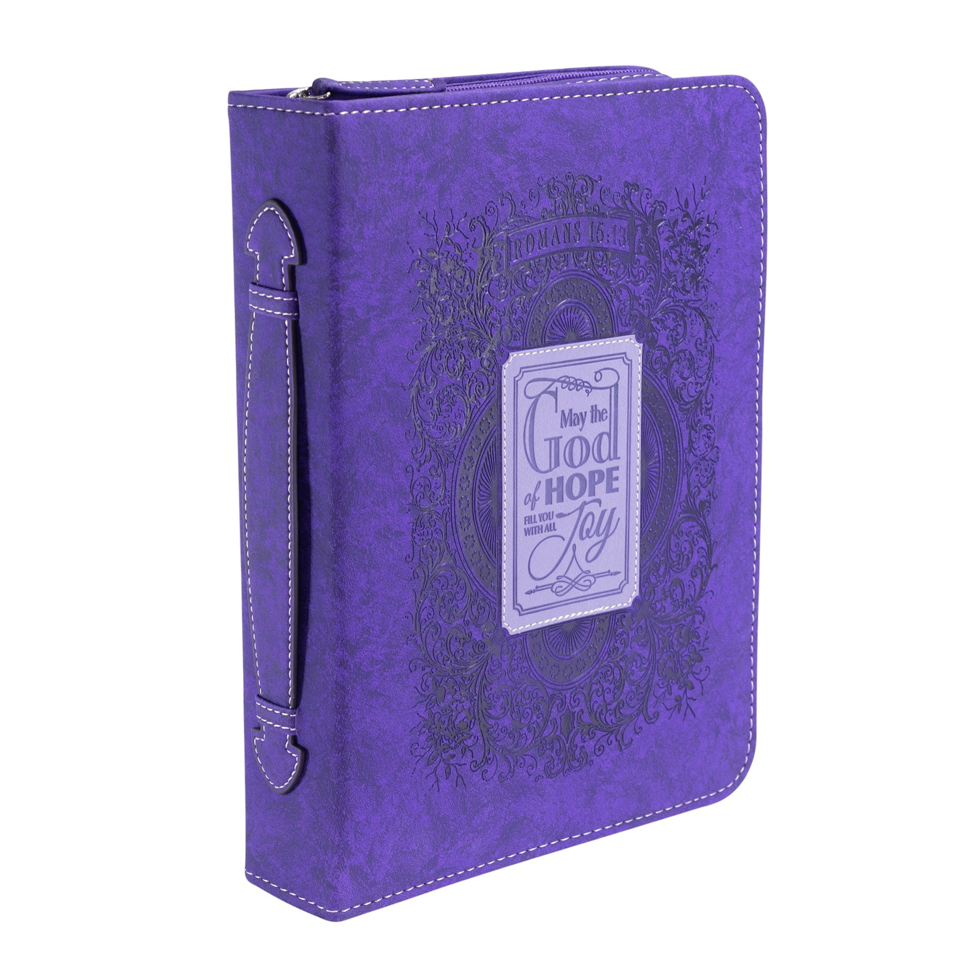 Divine Details: Bible Cover - Purple God of Hope - Romans 15:13 ...