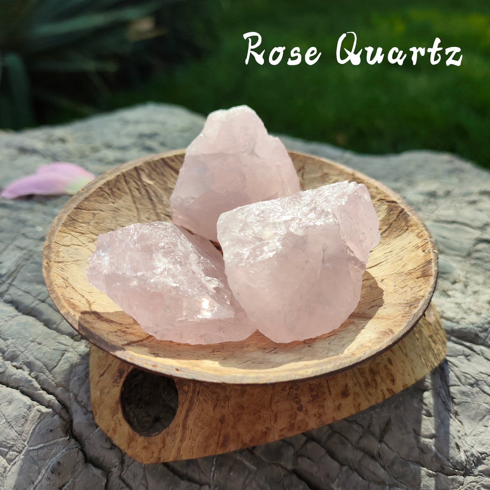 Divine Feminine Rose Quartz Raw Stones - 150g Natural Palm-Sized ...