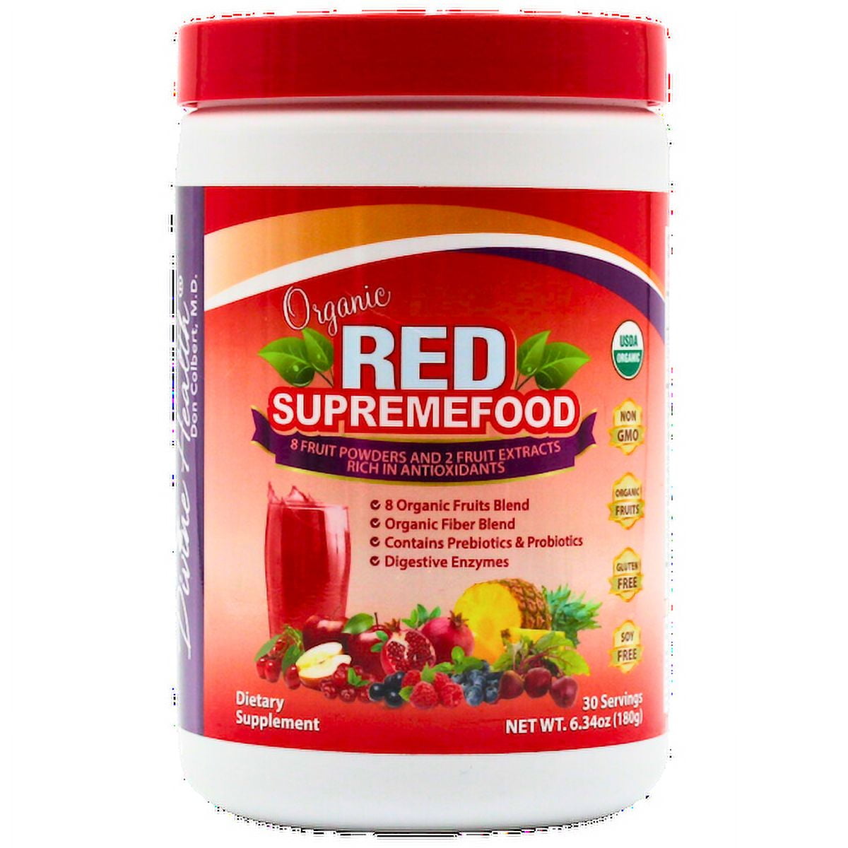Divine Health Organic Red Supremefood Berries Supplement Powder, 6.3 Oz ...