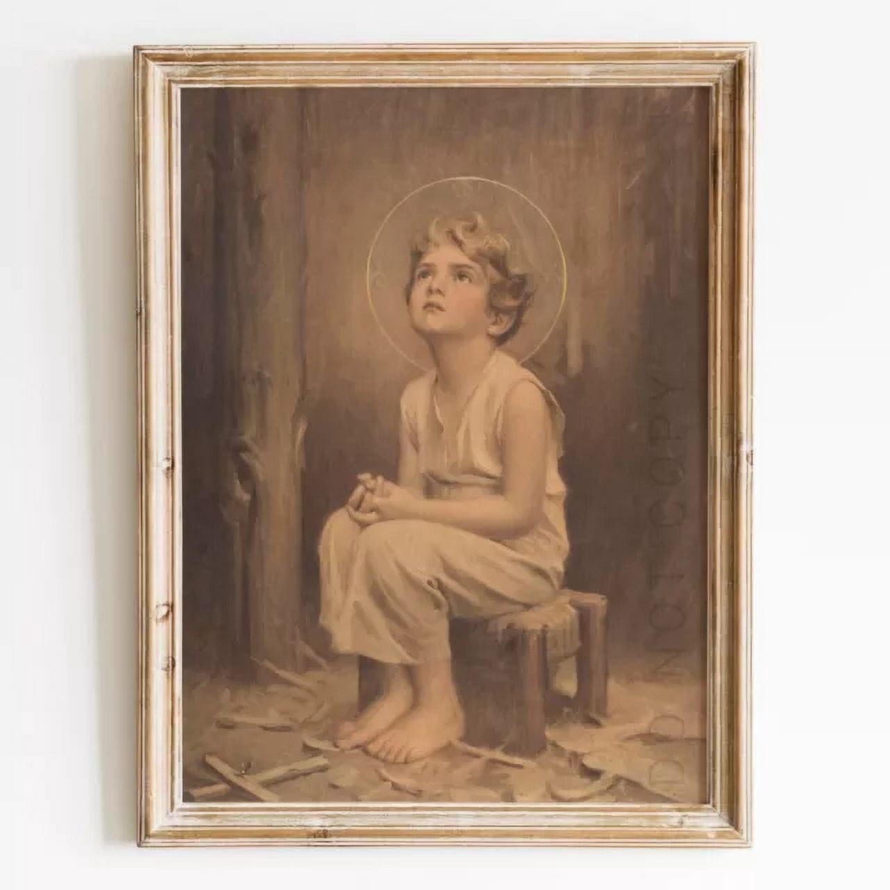 Divine Innocence Christ Child At Five Bosseron Chambers Wall Art Poster ...