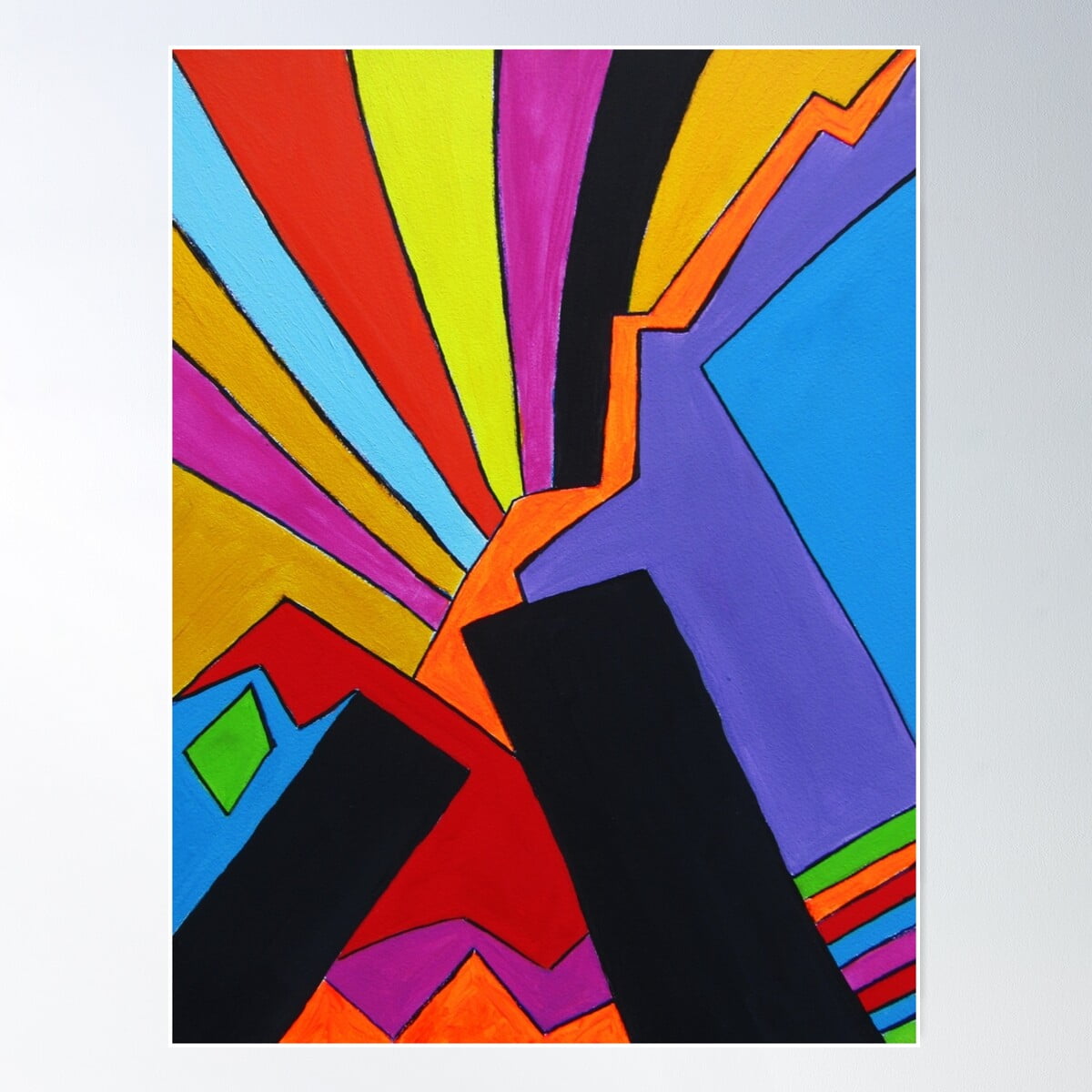 Divine Intervention Series #9 Poster Wall Art, Modern Wall Decor For ...