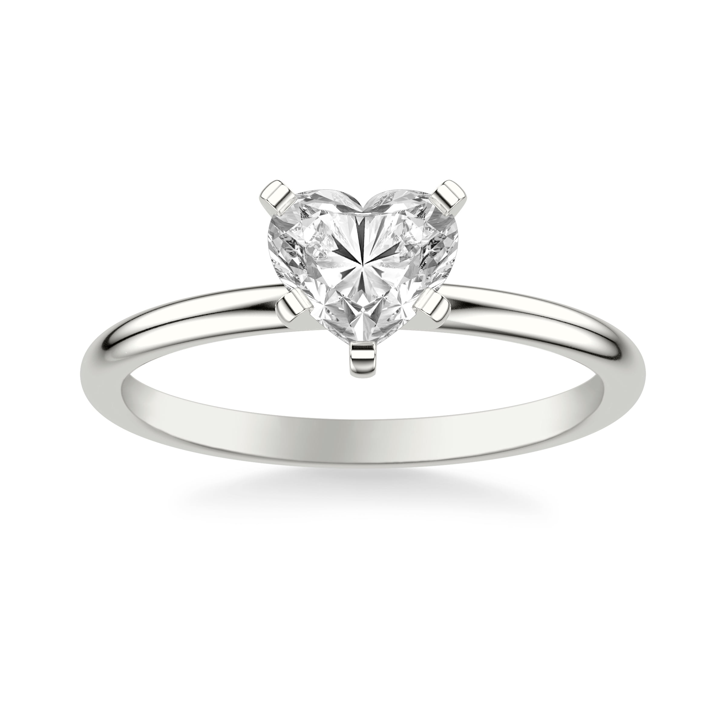 Divine Jewel 1.6 Ct Heart Cut Lab Created Diamond Ring for Women's ...