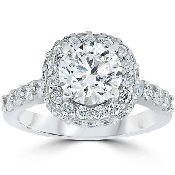 Divine Jewel Brilliant 2 Ct Round Cut Lab Created Diamond Wedding Ring ...