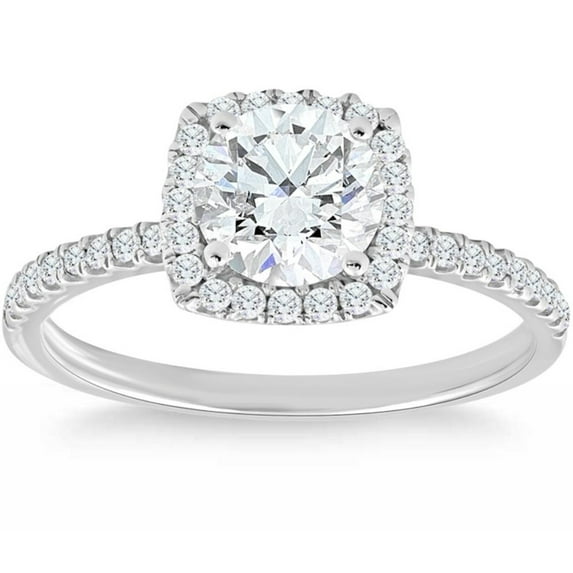 Divine Jewel Round Cut 1.3 Ct Lab Created Diamond Wedding Ring ...