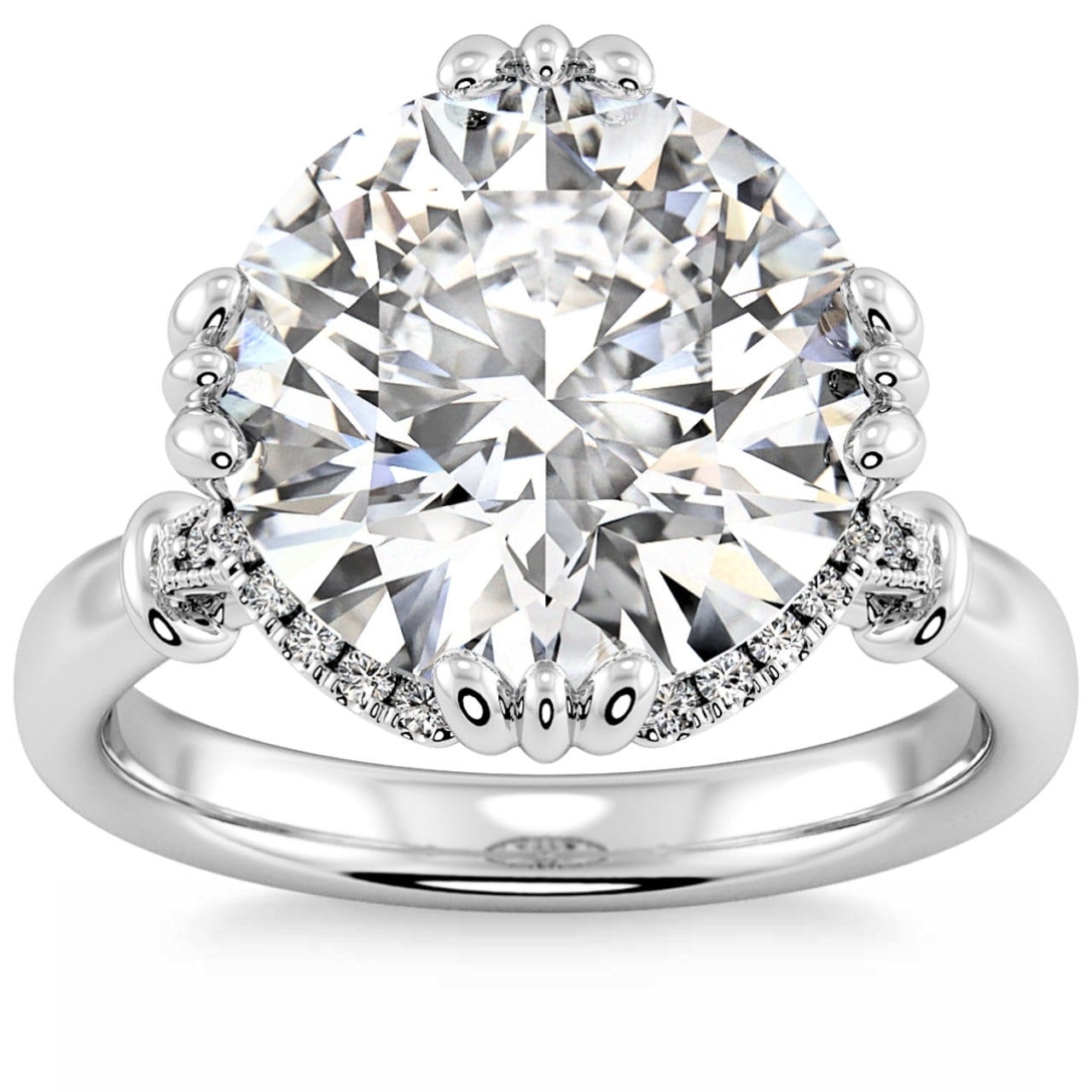 Divine Jewel Round Cut Excellent 2.1 Ct Diamond Ring For Women's ...