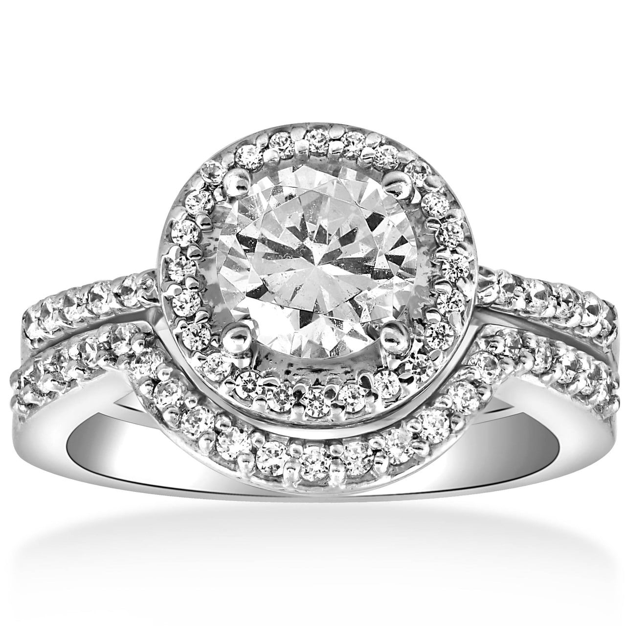 Divine Jewel Cluster Diamond Rings - Multi Diamond Ring for Her - 14K ...