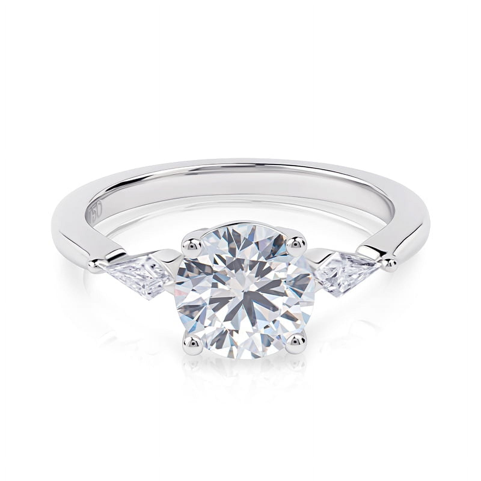 Divine Jewelry 1.53 Ct Brilliant Round Three-Stone Vintage Engagement ...